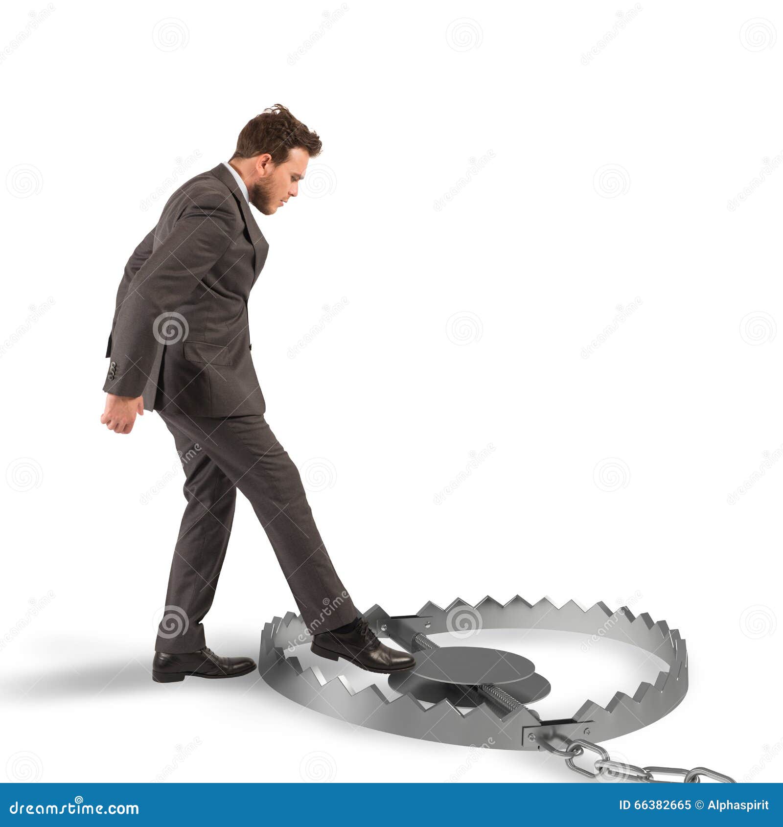Fearful of a trap stock image. Image of fall, pain, entrapped - 66382665