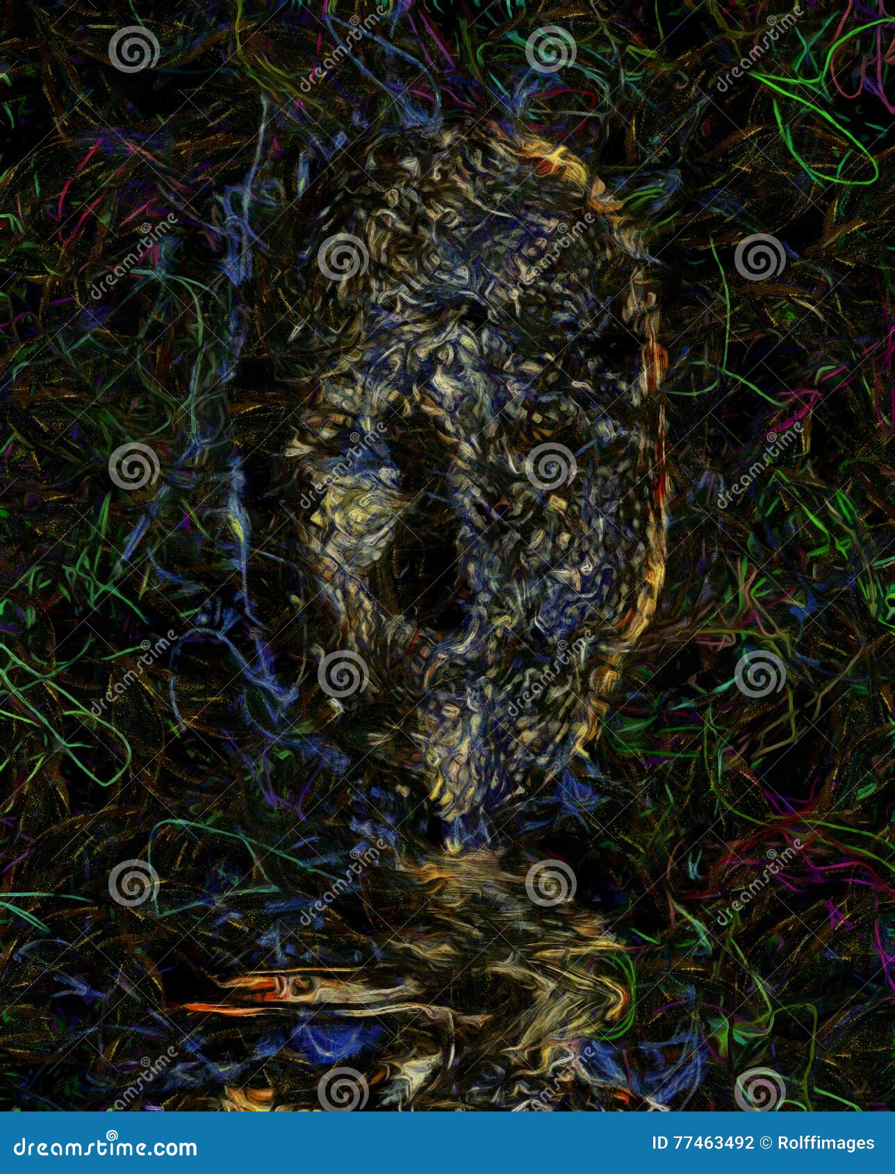 Twisted Ghost Tree Royalty-Free Illustration | CartoonDealer.com #204389631