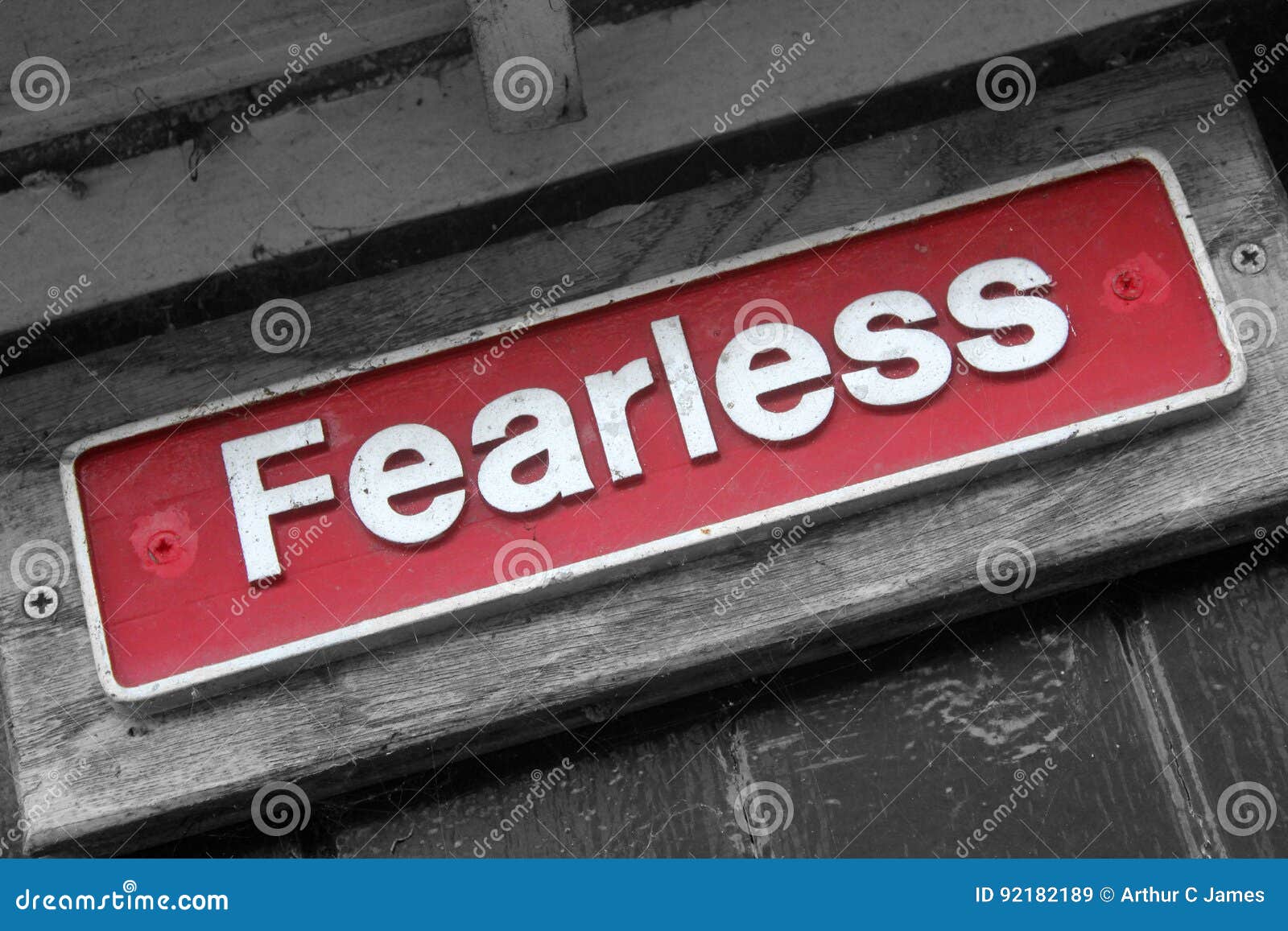 Fearless editorial stock image. Image of tourism, sign - 92182189