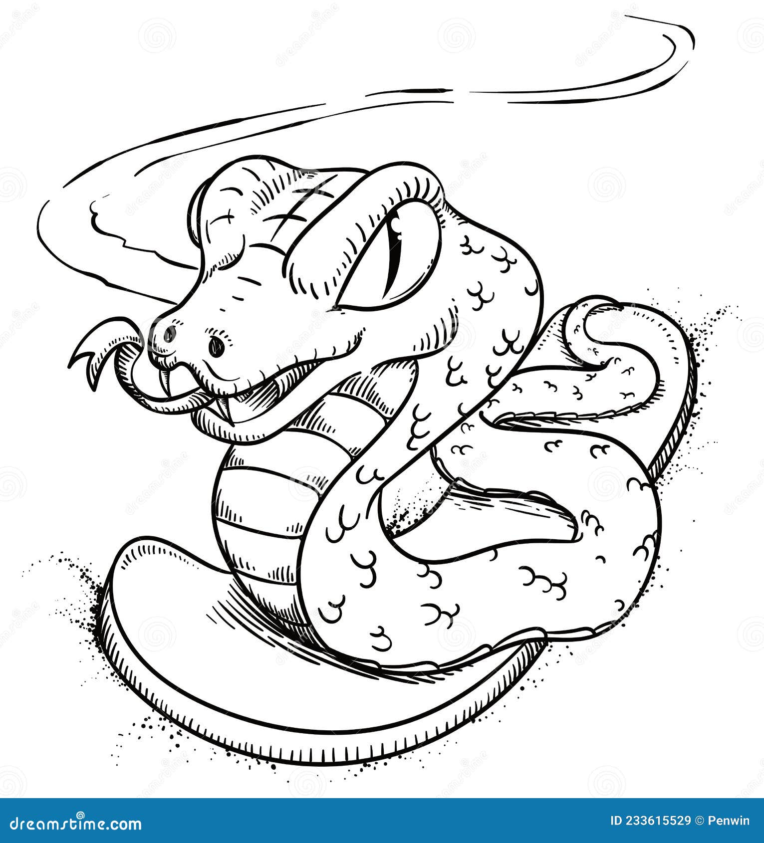 Fearless Cobra Practicing Sandboarding and Slither Over the Sand ...