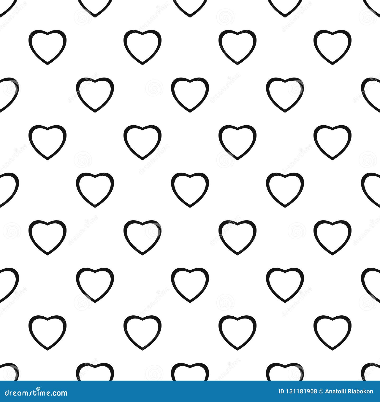 Fearless Heart Pattern Seamless Vector Stock Vector - Illustration of ...