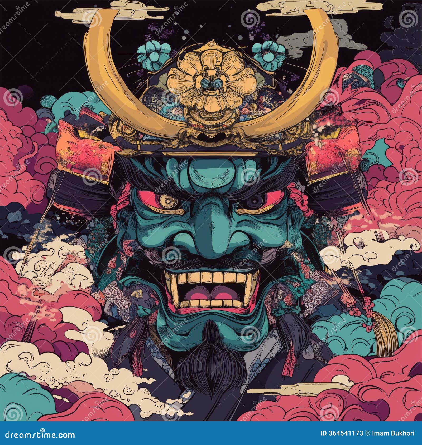 Oni Wallpaper Samurai Golden Mask IPhone Wallpaper HD
