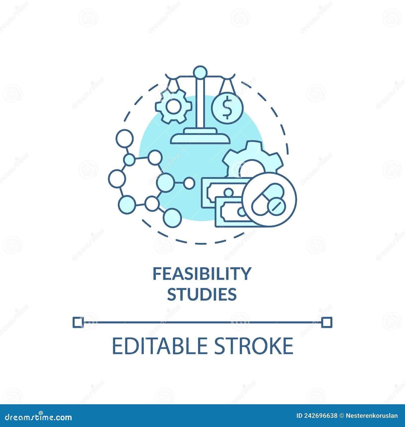 Feasibility Outline Vector Icon. Thin Line Black Feasibility Icon, Flat ...