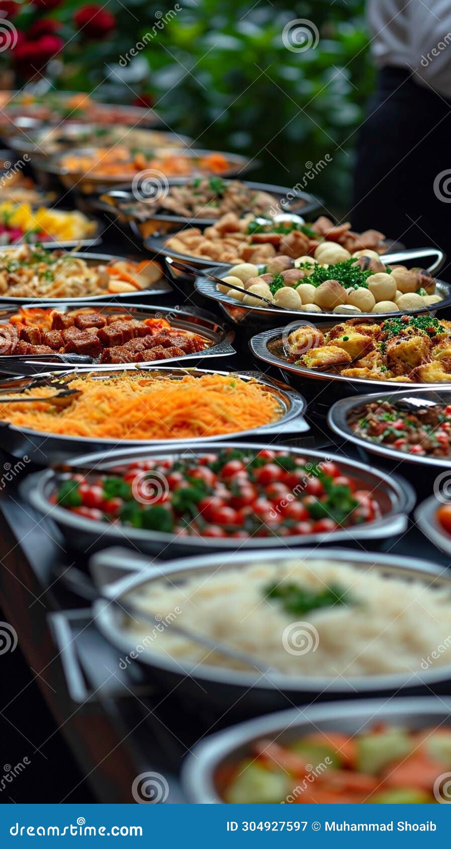 Feast Array A Captivating View Of Assorted Dishes On Buffet Stock ...