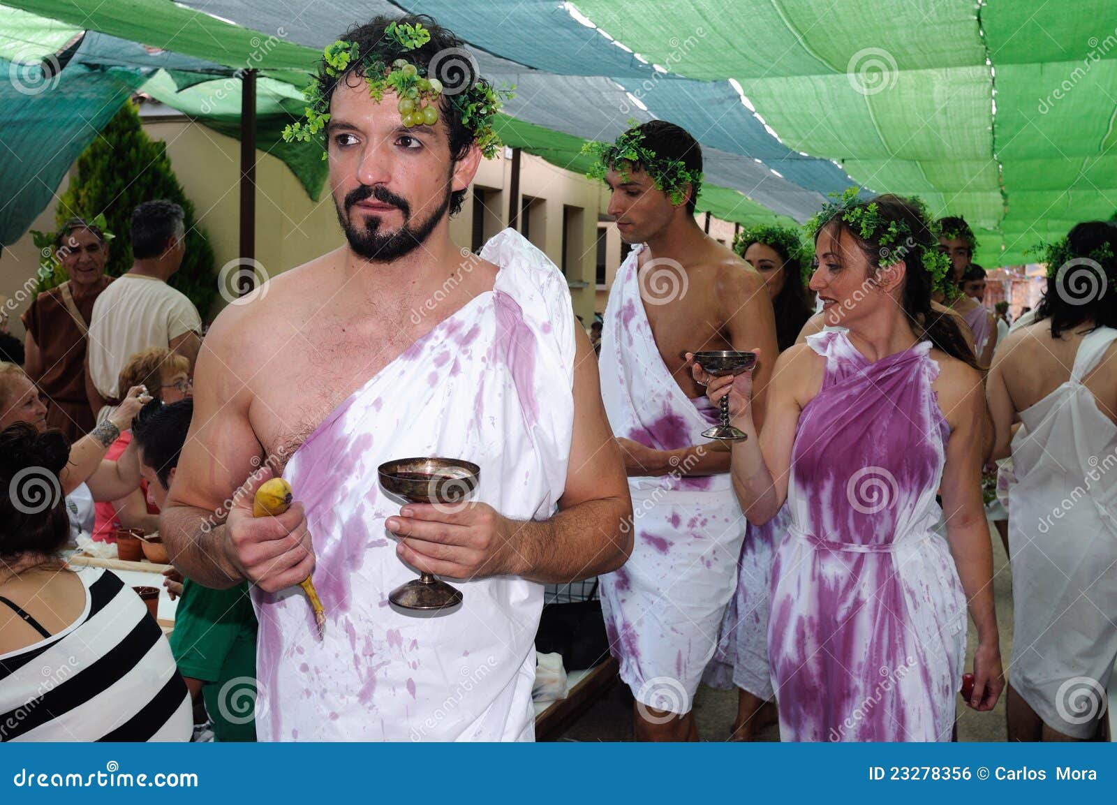 Feast of Bacchus.SPAIN editorial photo. Image of history - 23278356