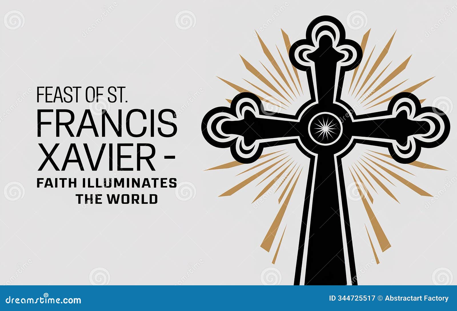 Feast of St. Francis Xavier Celebration Poster Design Stock ... Feast of St. Francis Xavier Celebration Poster Design Stock ...