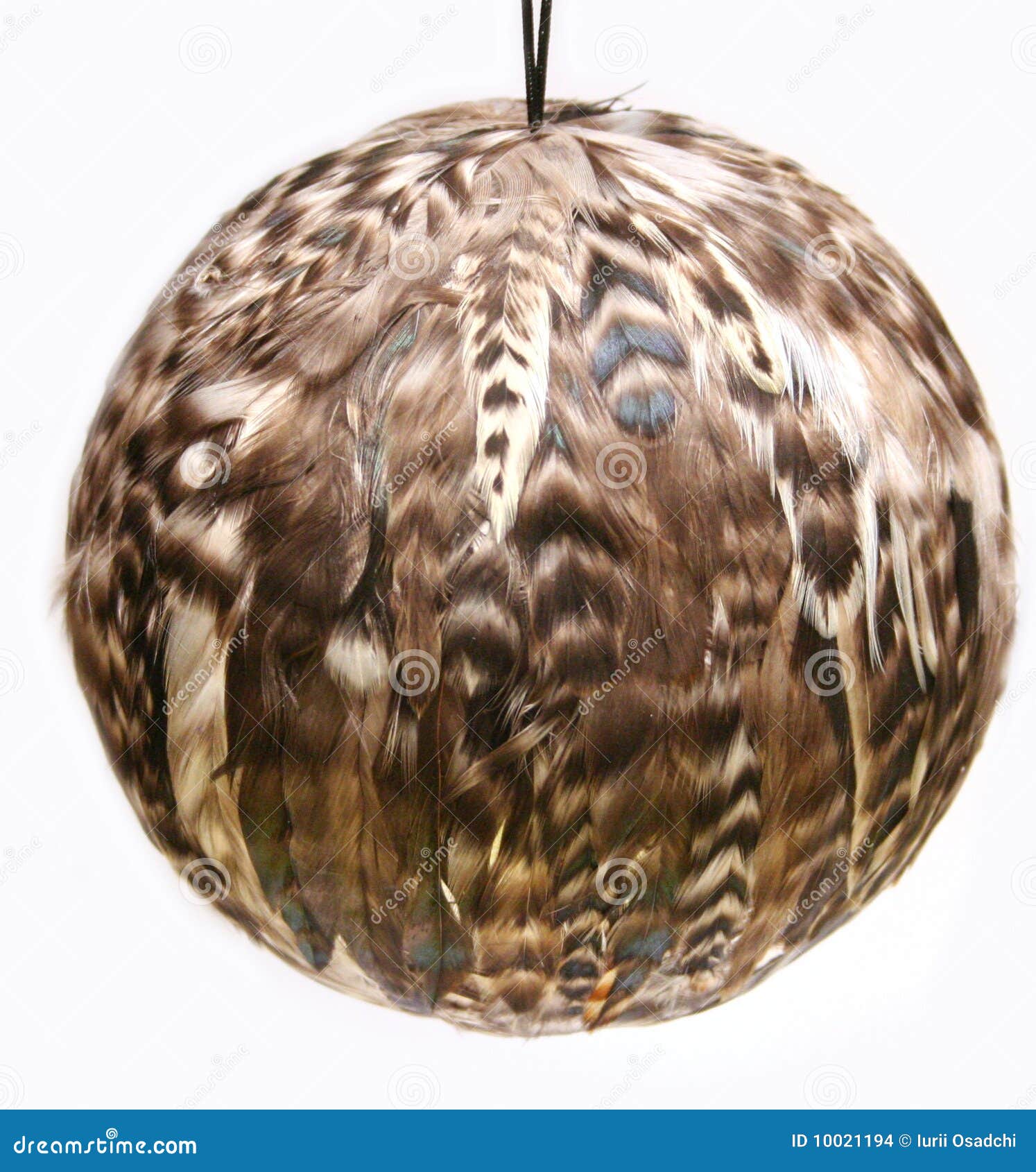 Feather ball stock photo. Image of blue, mysterious, festive - 10021194