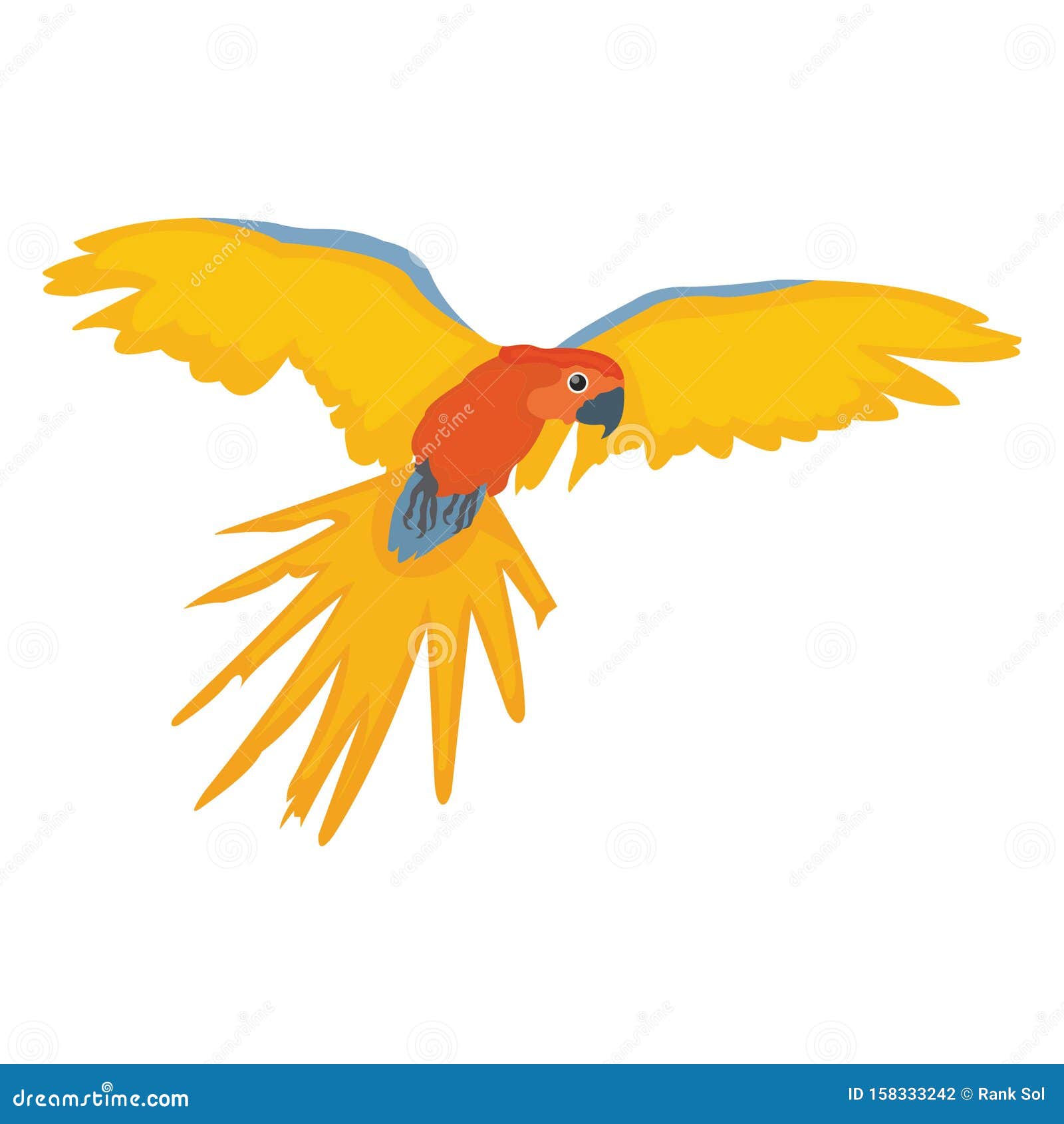 Feather Creature, Macaw Vector Icon Stock Vector - Illustration of ...