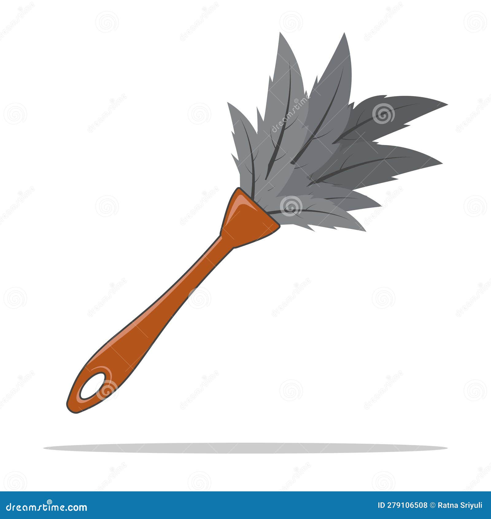 Feather Duster Design Vector Icon Flat Isolated Illustration Stock ...