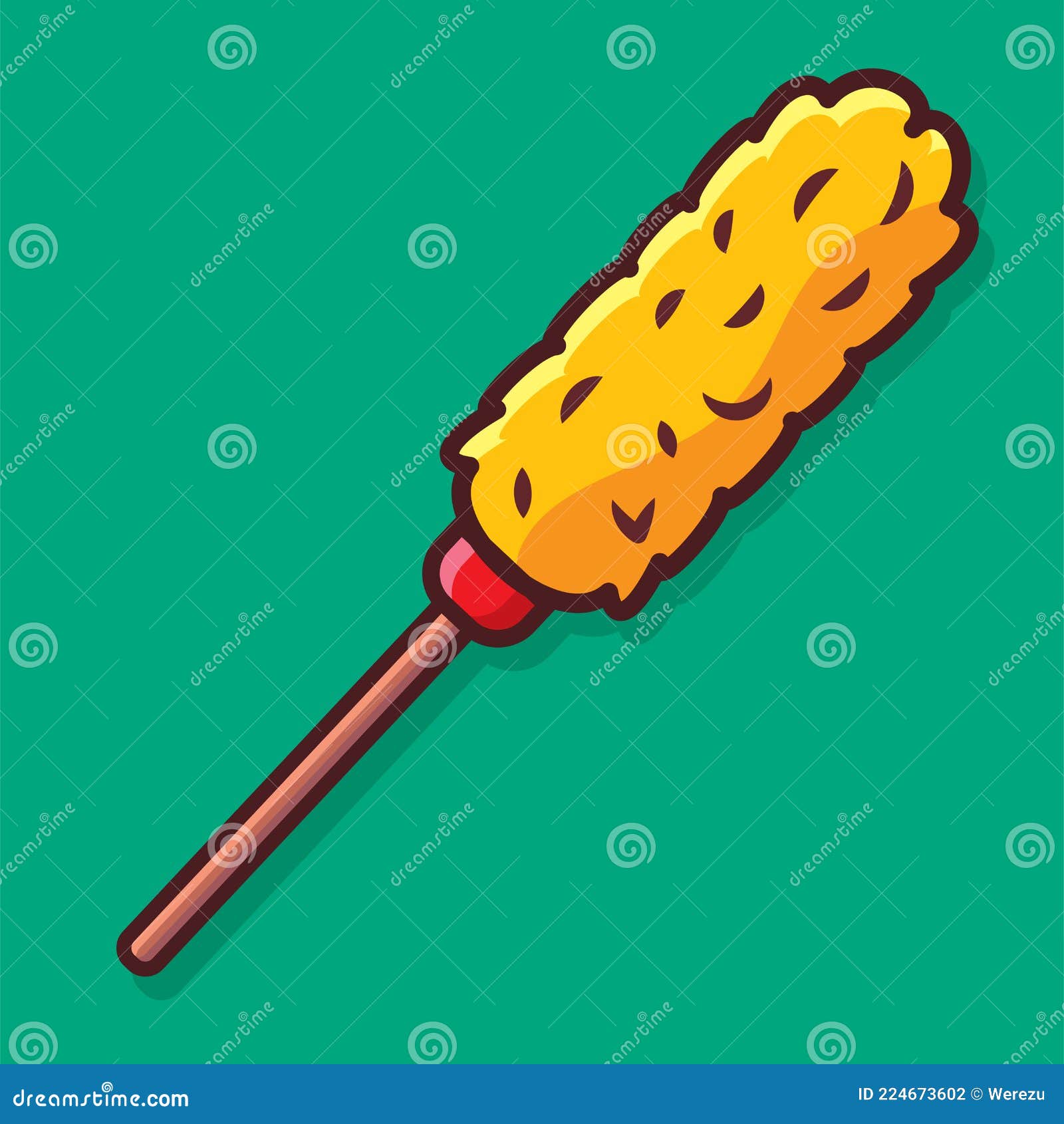 Feather Duster Isolated Vector Illustration in Flat Style Stock Vector ...