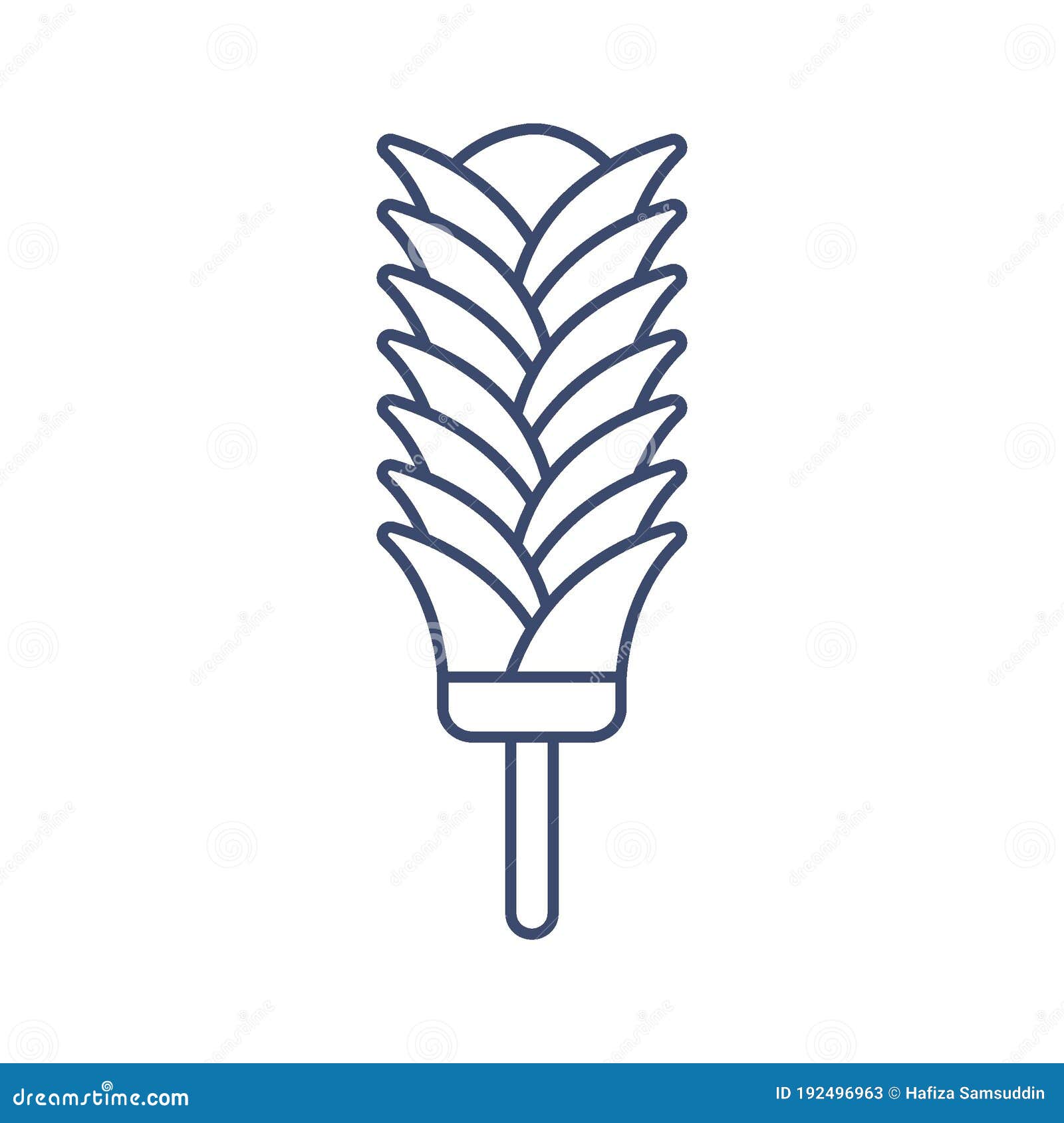 Feather Duster. Vector Illustration Decorative Design Stock Vector ...