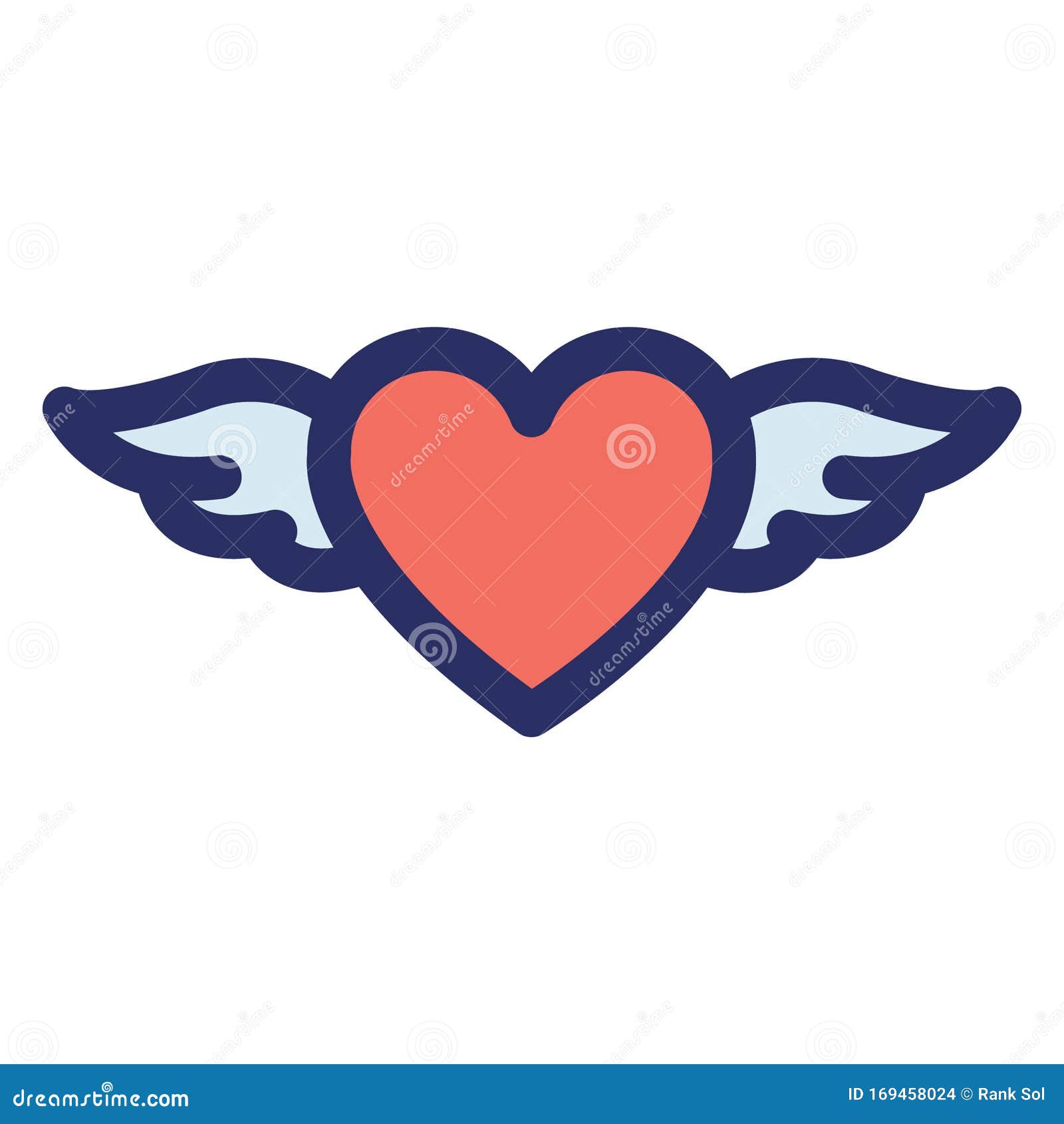 Feather, Heart Isolated Vector Icon Which Can Easily Modify or Edit ...