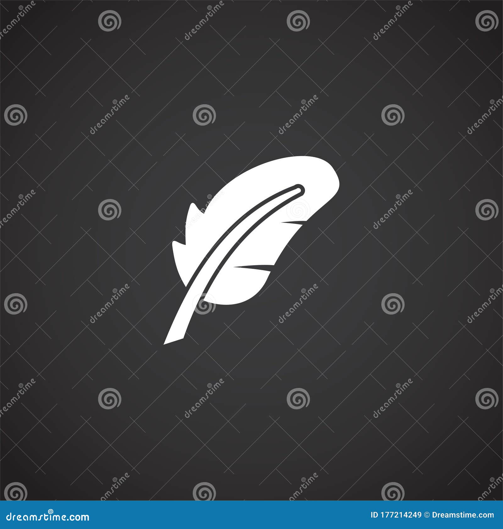 Feather Icon on Background for Graphic and Web Design. Creative ...