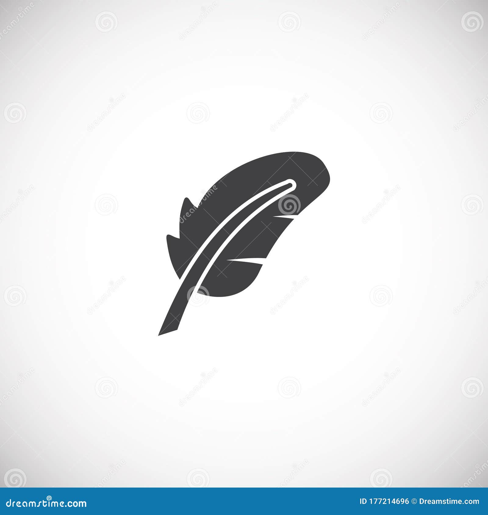 Feather Icon on Background for Graphic and Web Design. Creative ...