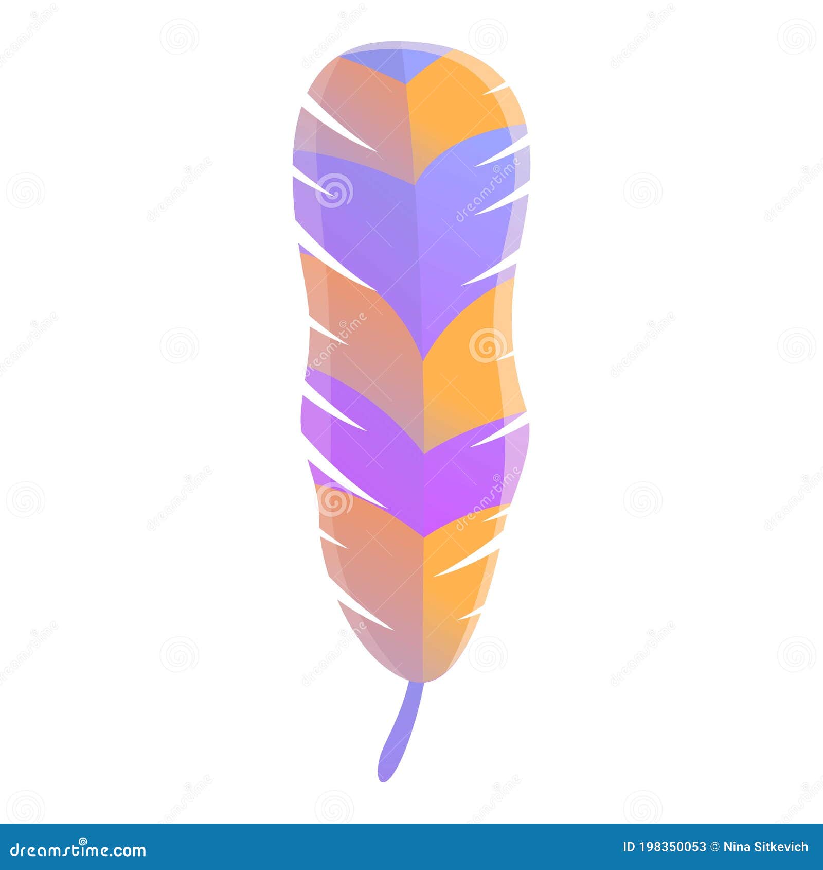 Feather Icon, Cartoon Style Stock Vector - Illustration of quill ...