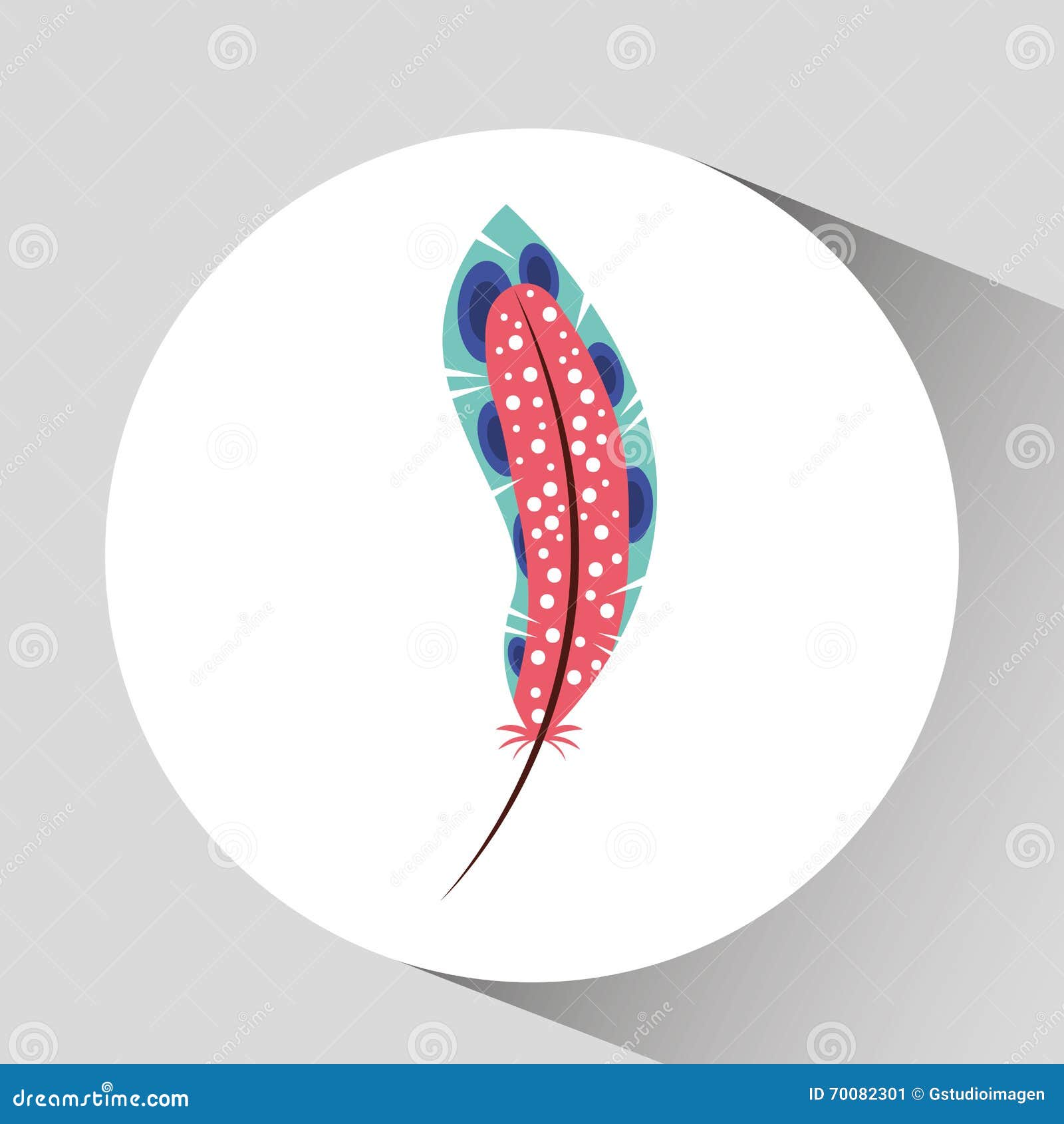 Feather icon design stock illustration. Illustration of elegance - 70082301