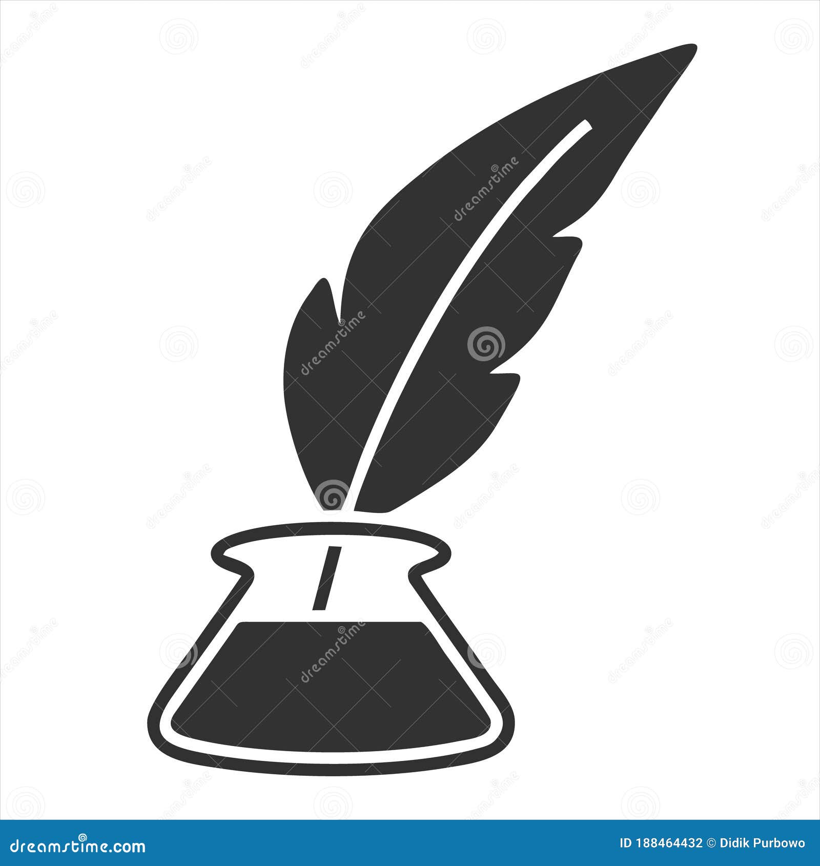 Feather Icon Isolated on White Background. Feather Icon in Trendy ...