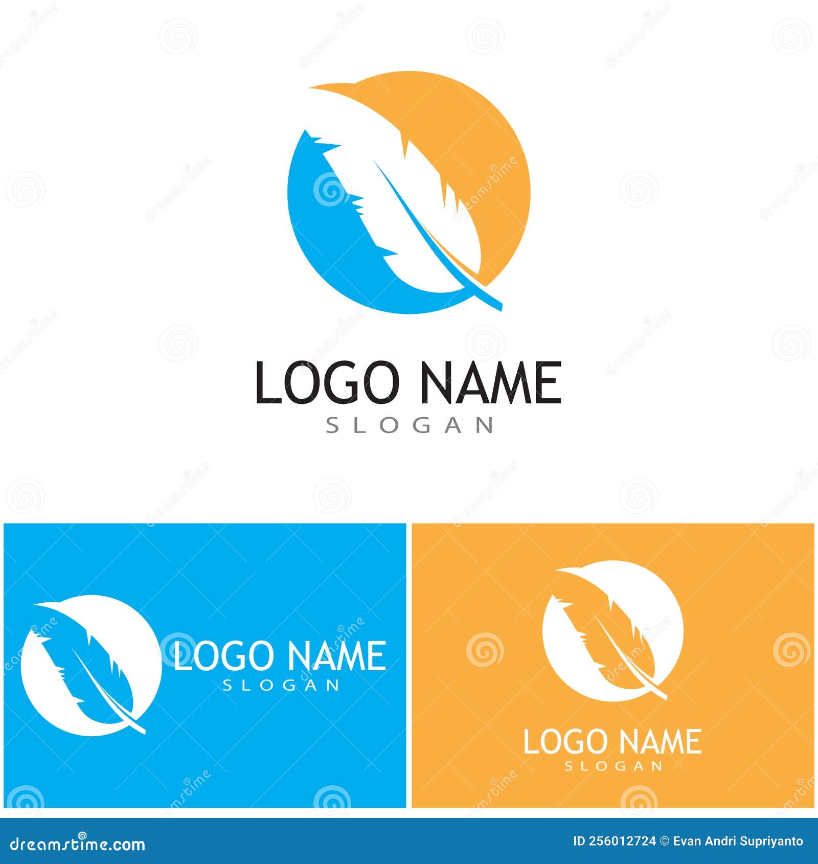 Feather Ilustration Logo Vector Template Design Stock Vector ...