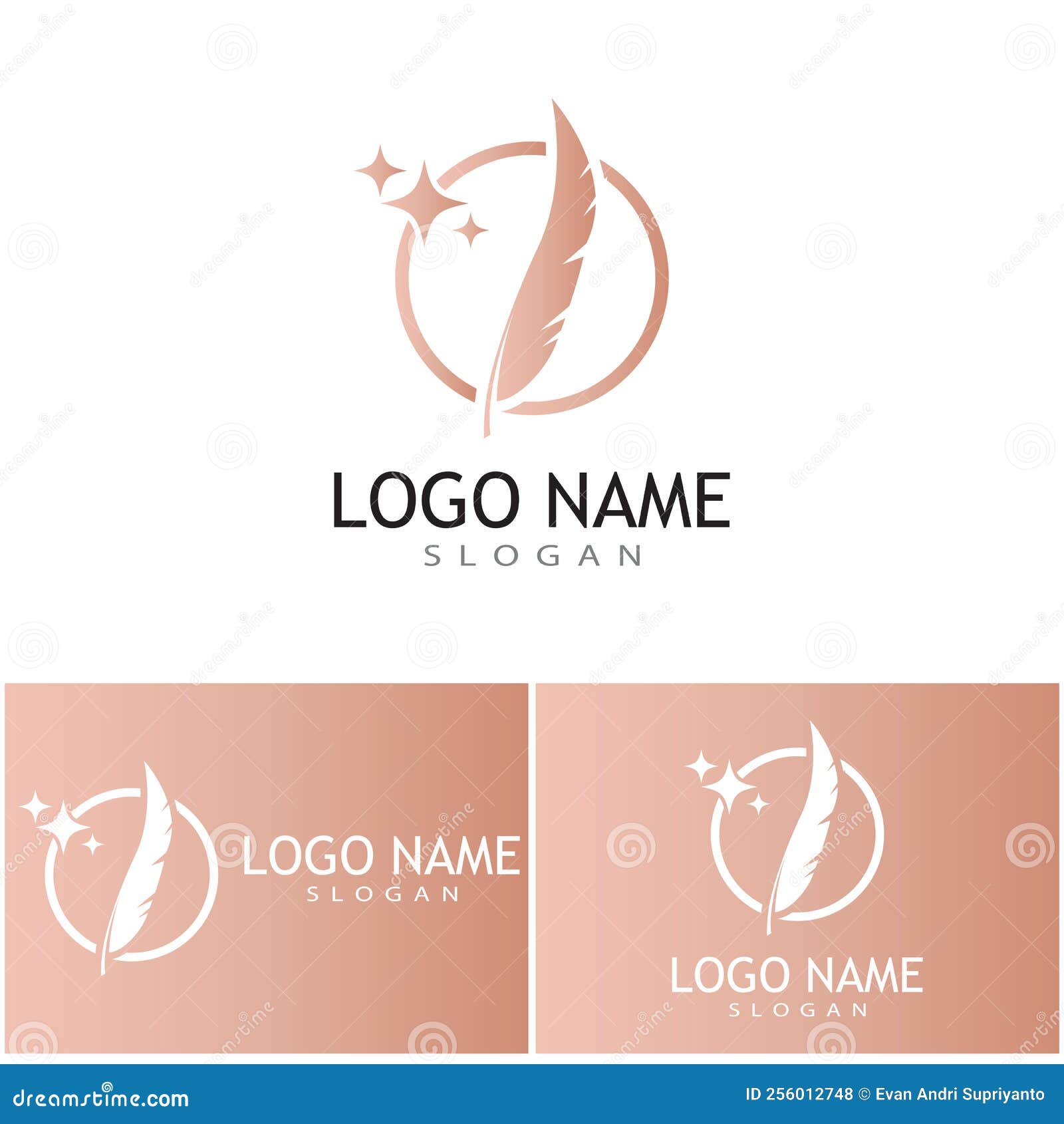 Feather Ilustration Logo Vector Template Design Stock Vector ...