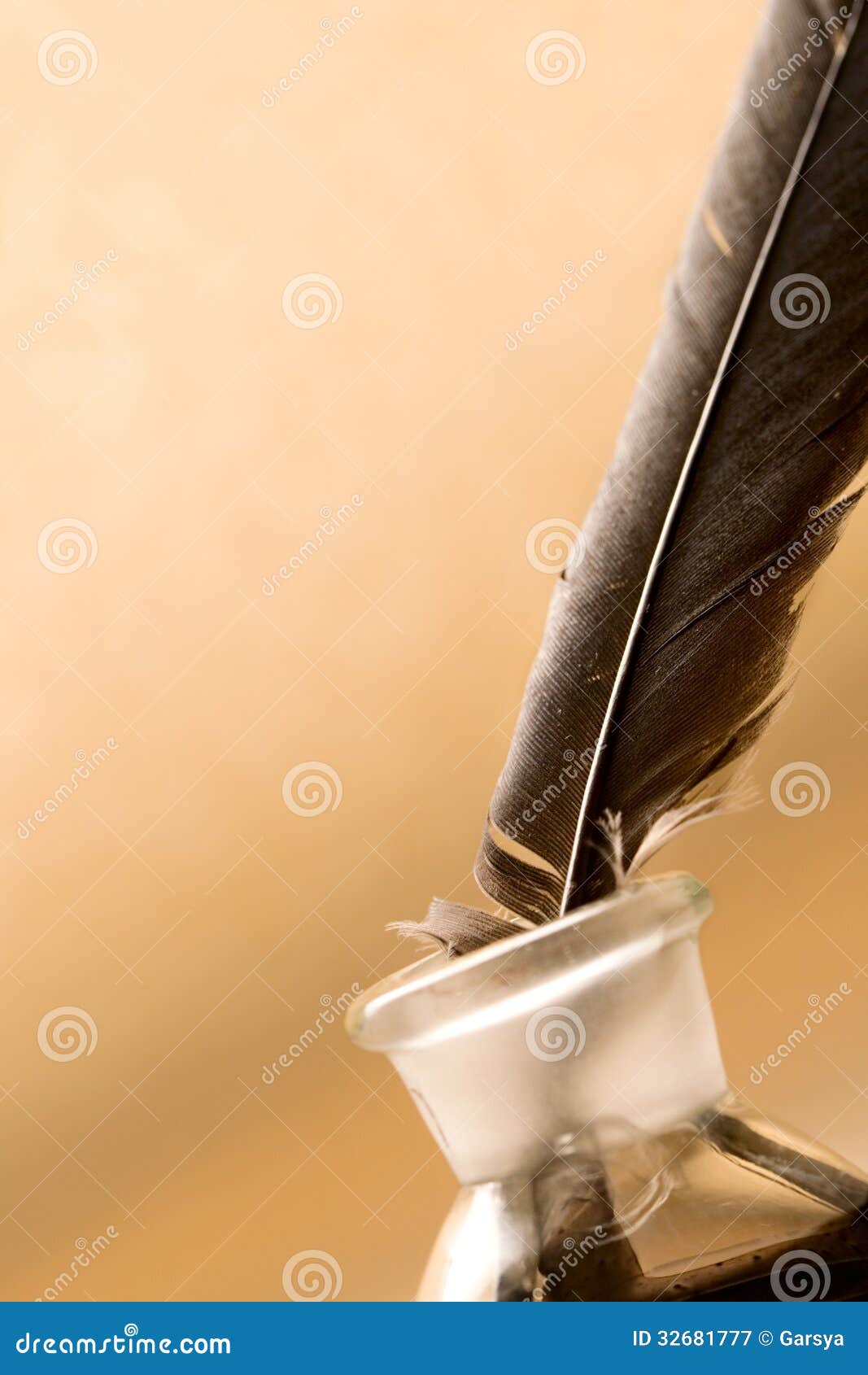 Feather and ink bottle stock image. Image of fluffy, literature - 32681777