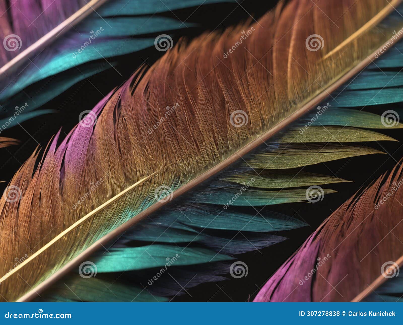 A Feather Its Delicate Form and Iridescent Colors - Generated by Ai ...