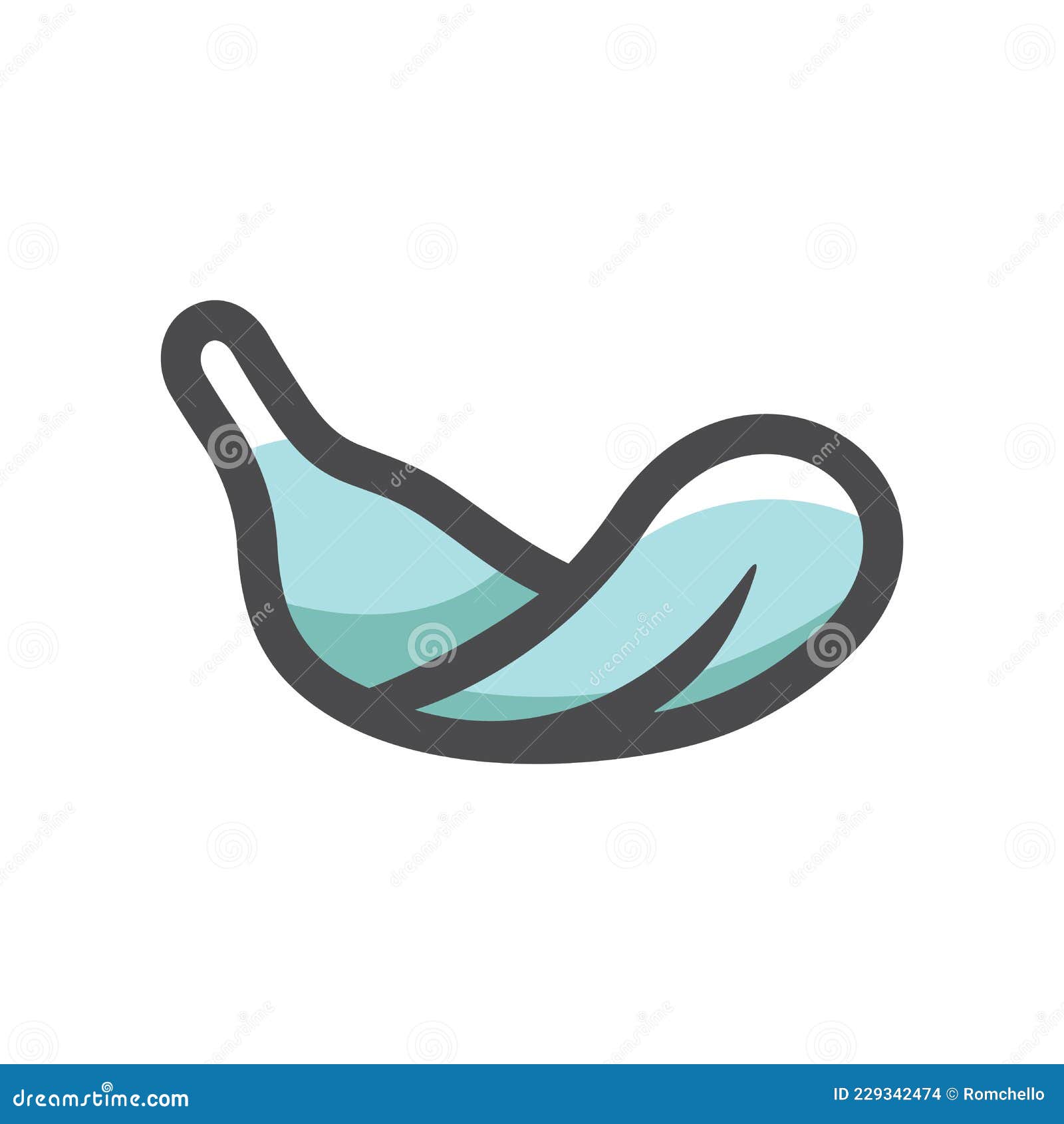 Feather Light Fluff Vector Icon Cartoon Illustration Stock Vector ...