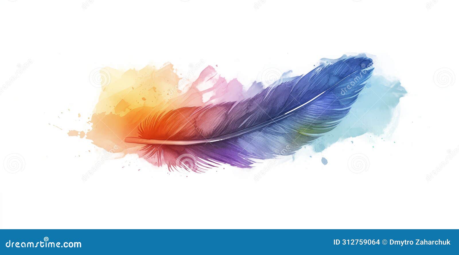 Feather-like Watercolor Brush Strokes, Adding a Light and Ethereal ...