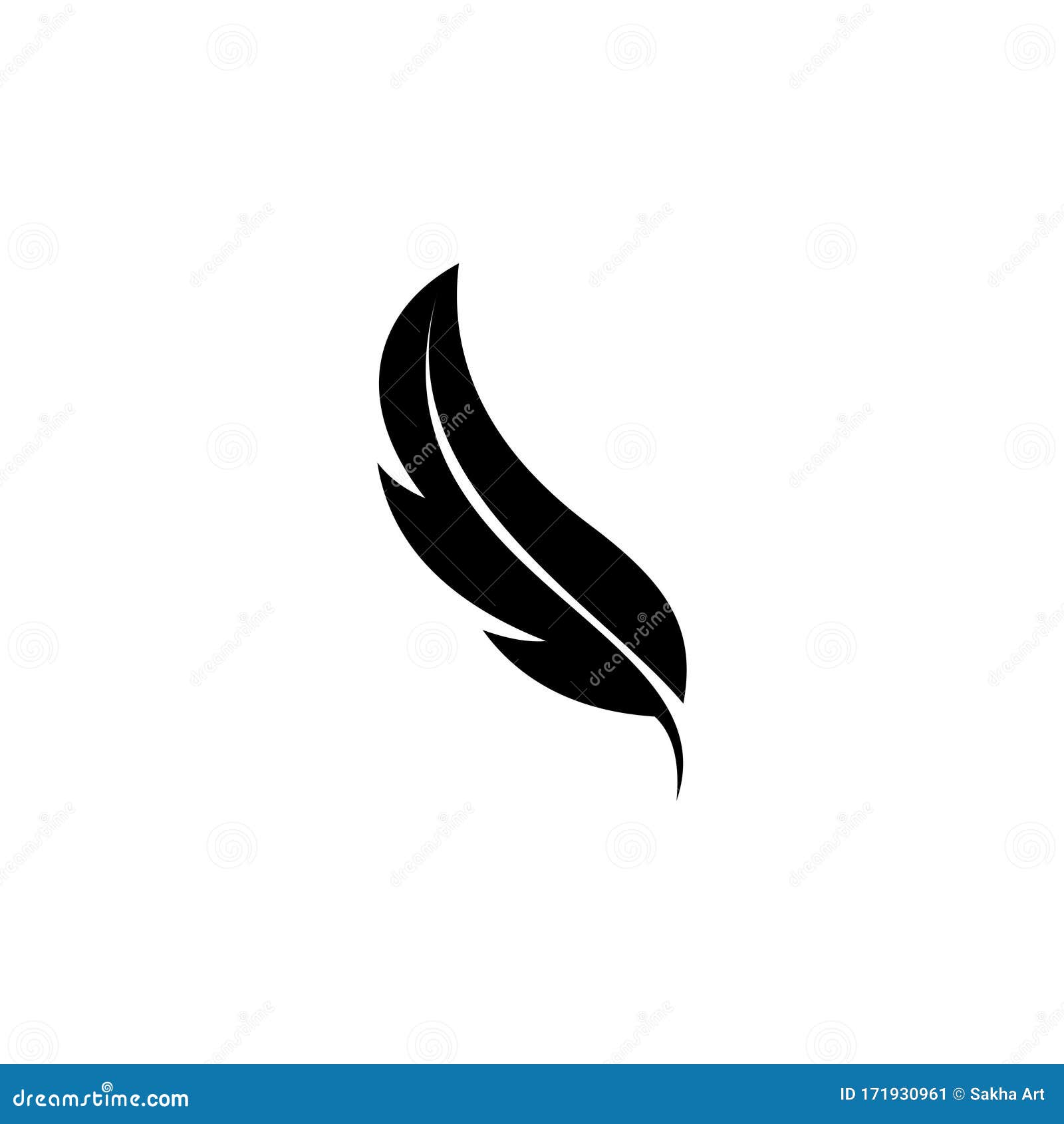 Feather Logo Design Vector Icon Template Download Stock Vector ...