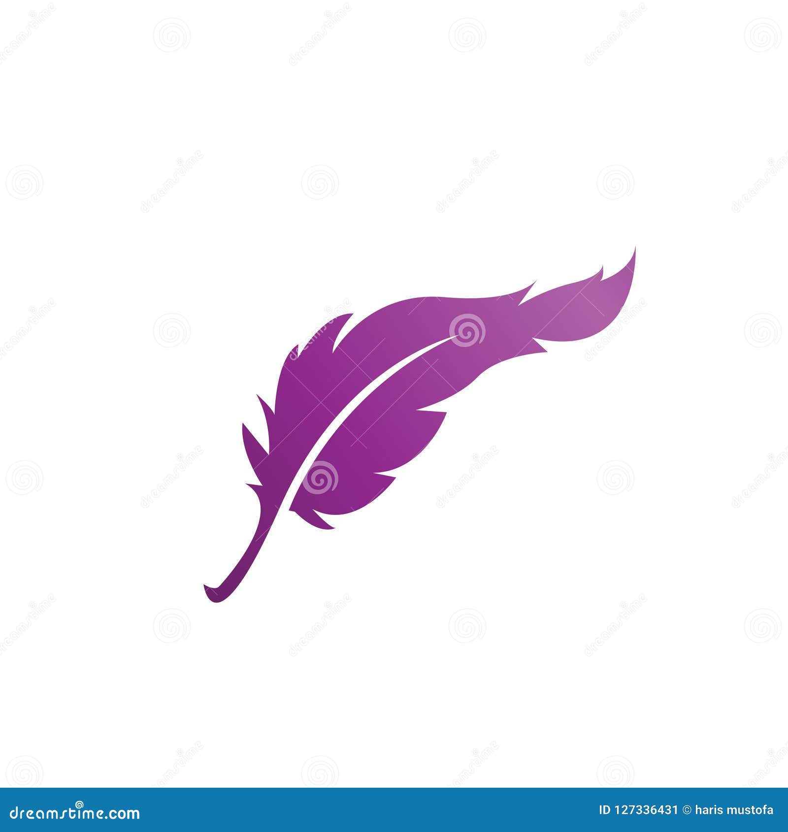 Feather Logo Icon Design Template Vector Isolated Stock Vector ...
