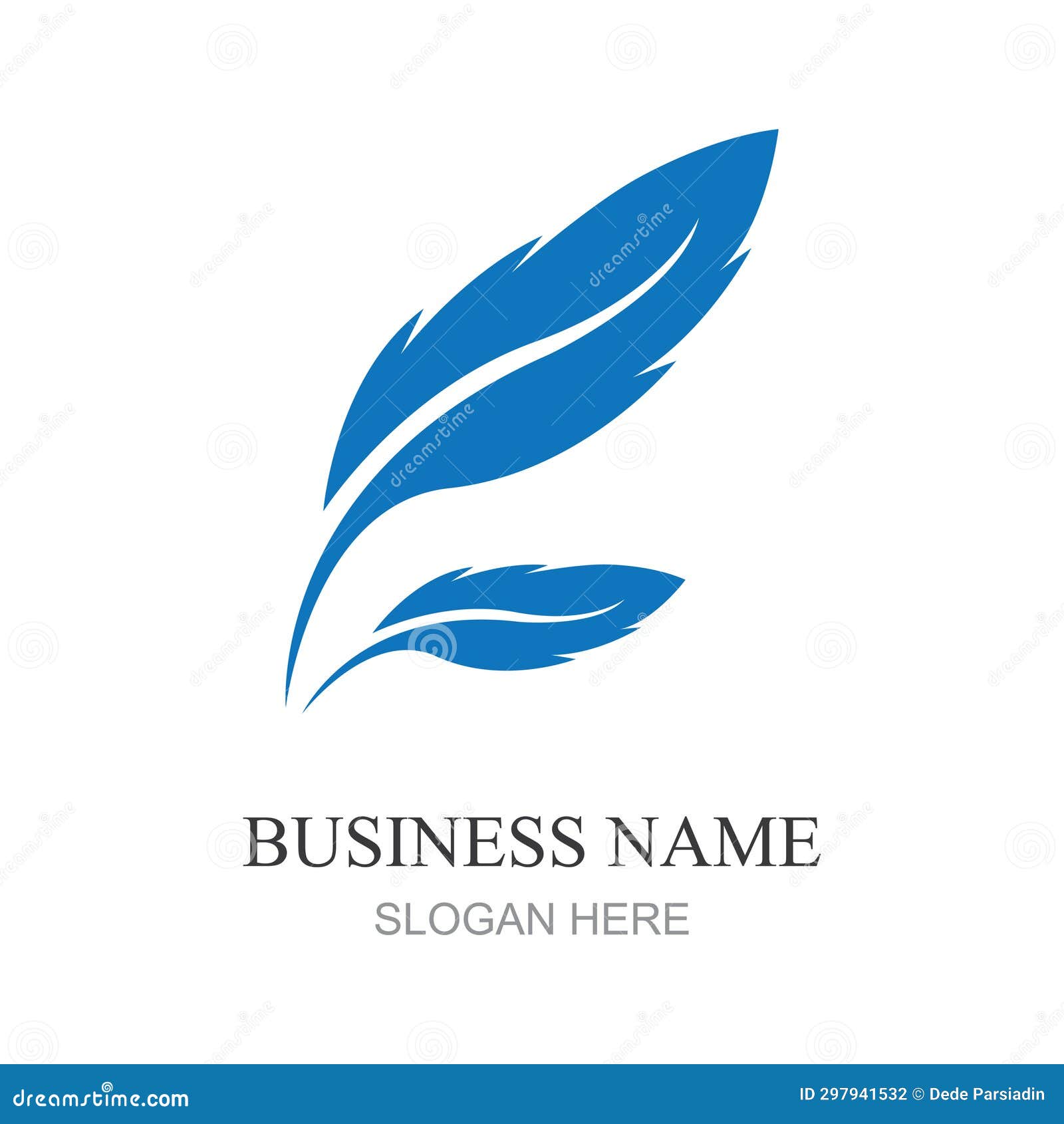 Feather Logo Images Illustration Design Stock Vector - Illustration of ...