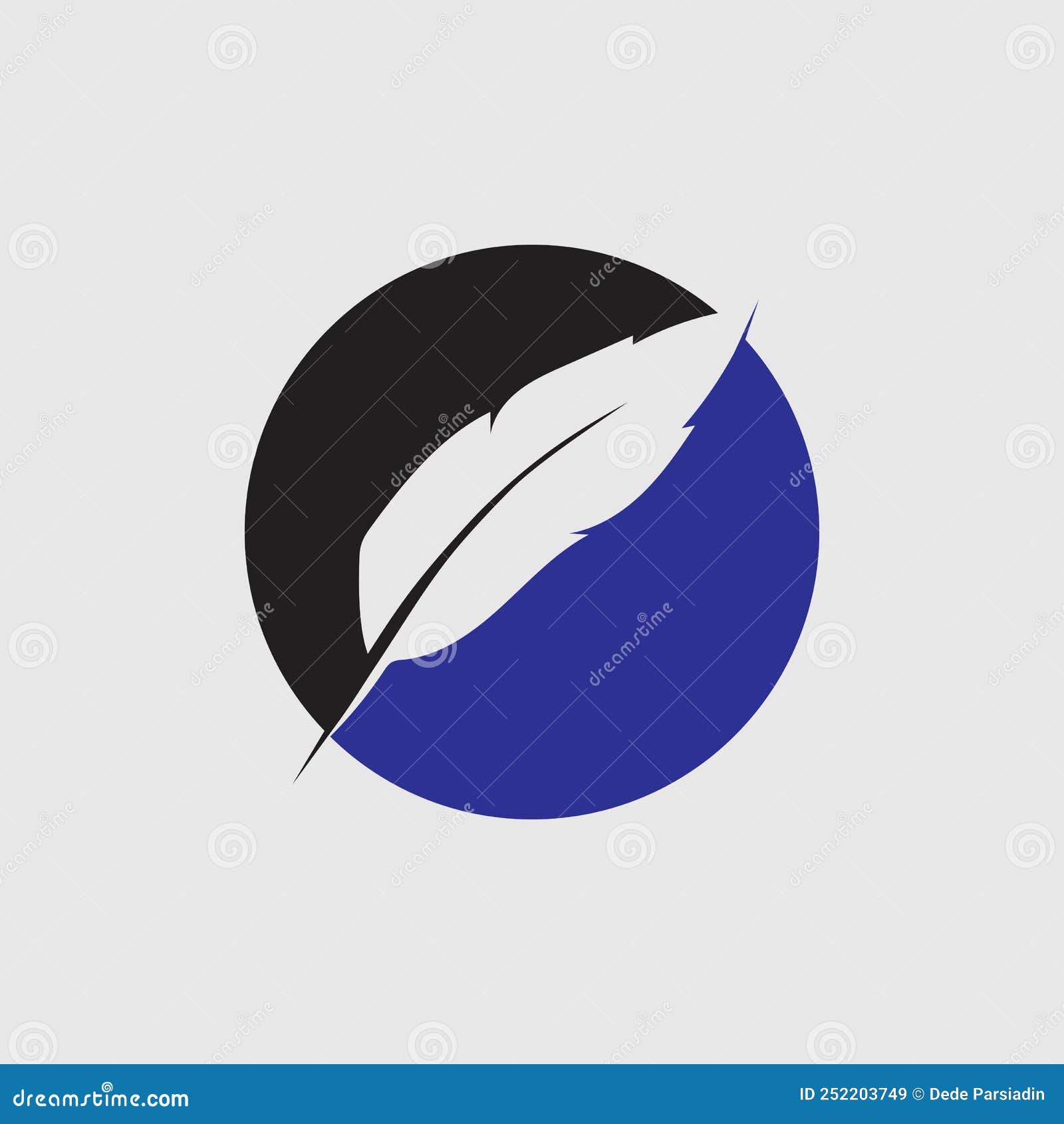 Feather Logo Images Illustration Design Template Stock Vector ...