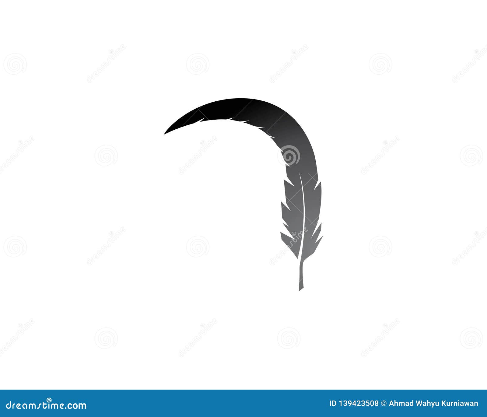 Feather logo vector stock vector. Illustration of background - 139423508