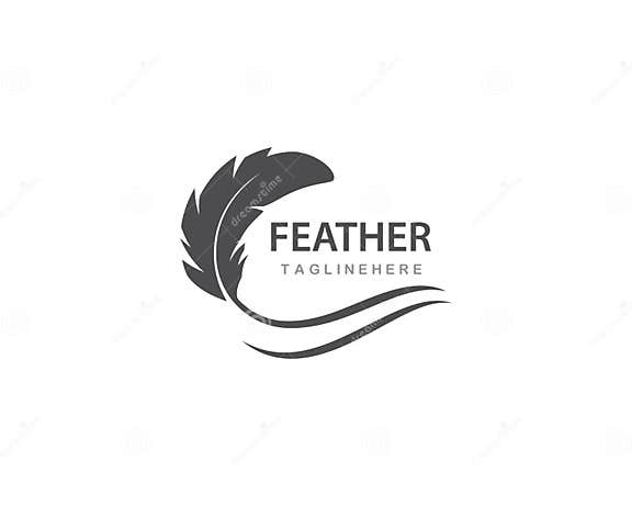 Feather logo vector stock vector. Illustration of element - 139472932