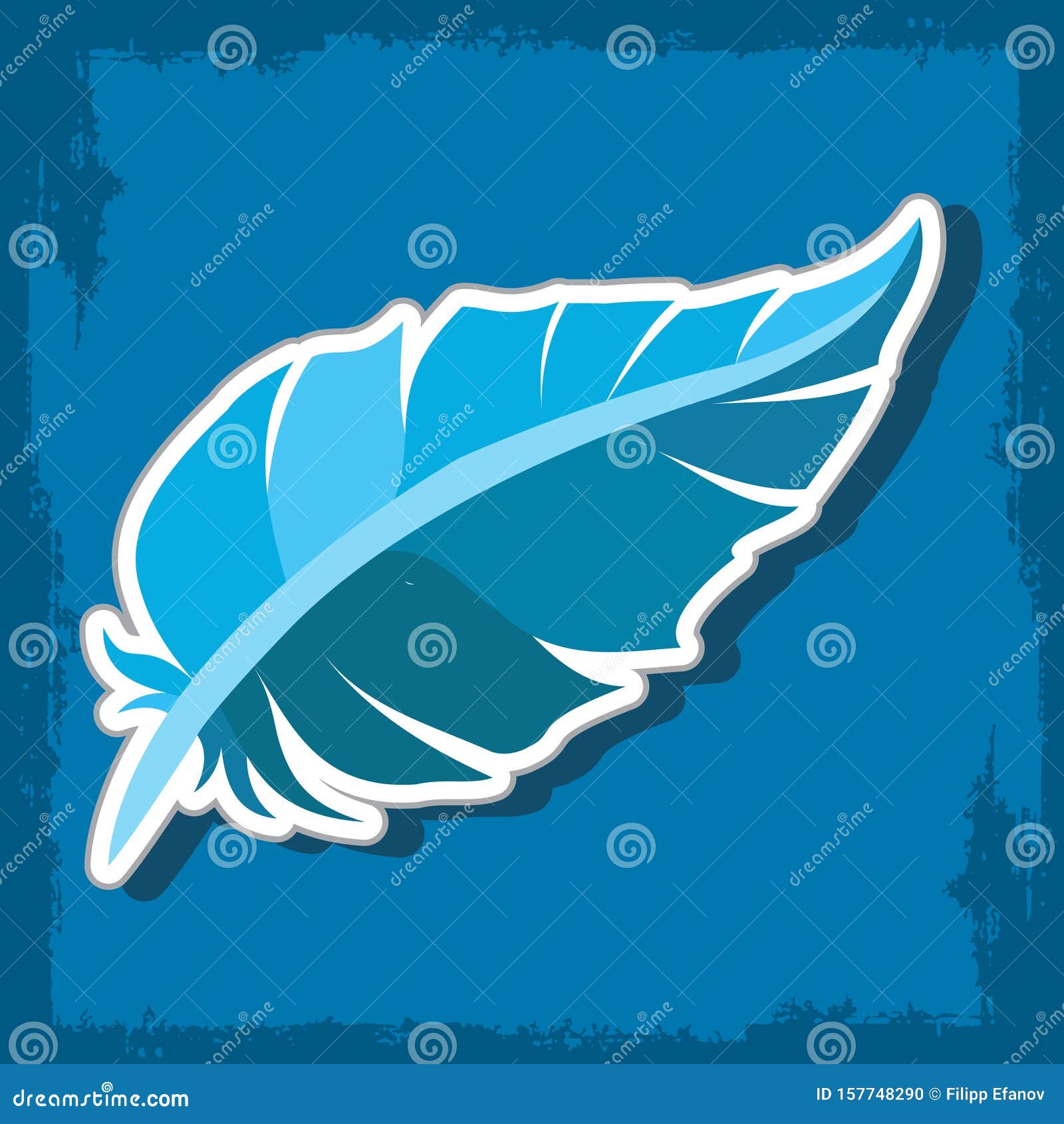 Feather logo stock illustration. Illustration of fluffy - 157748290