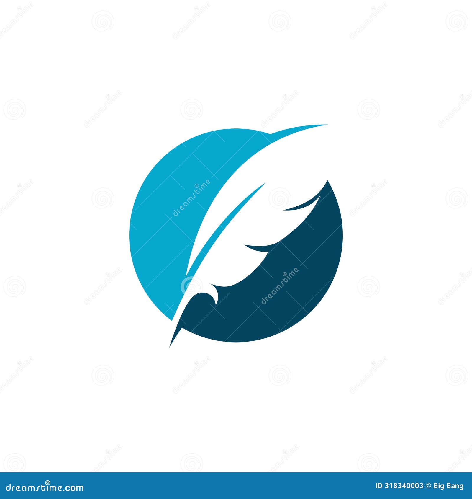 Feather Logo Vector Template Symbol Stock Vector - Illustration of ...