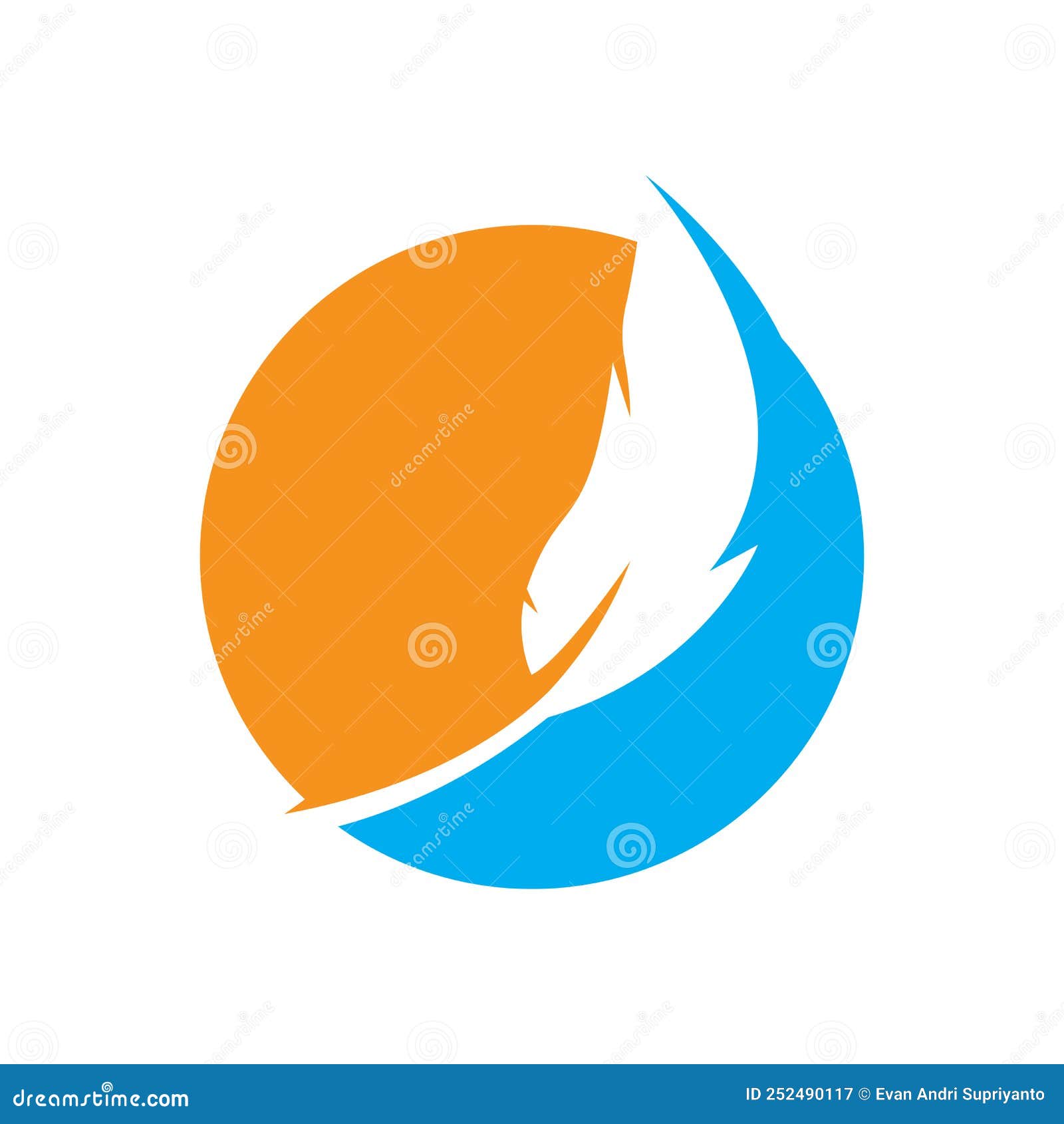Feather Logo Vector Template Symbol Design Stock Vector - Illustration ...