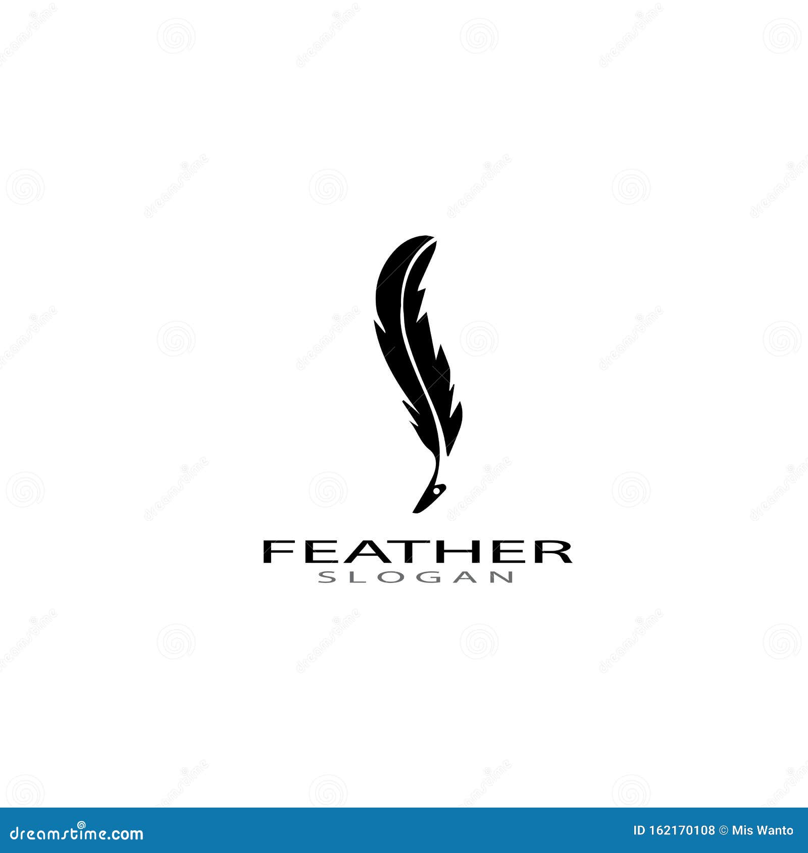 Feather Logo Vector Templates Stock Vector - Illustration of background ...