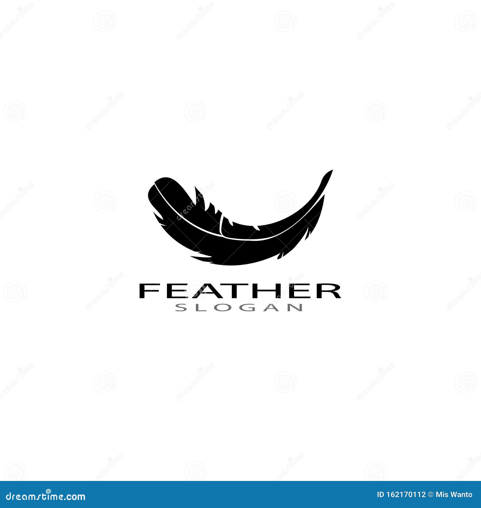Feather Logo Vector Templates Stock Vector - Illustration of feather ...