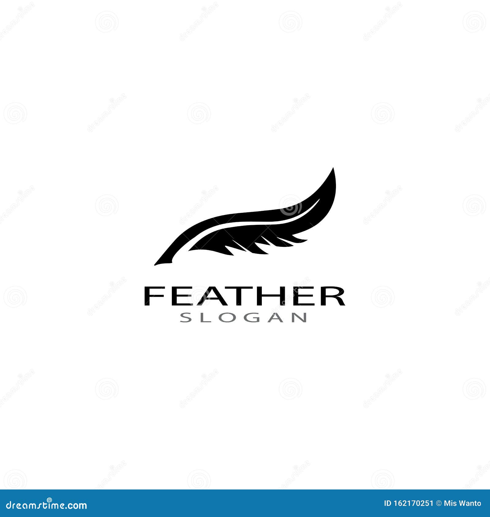 Feather Logo Vector Templates Stock Vector - Illustration of insignia ...