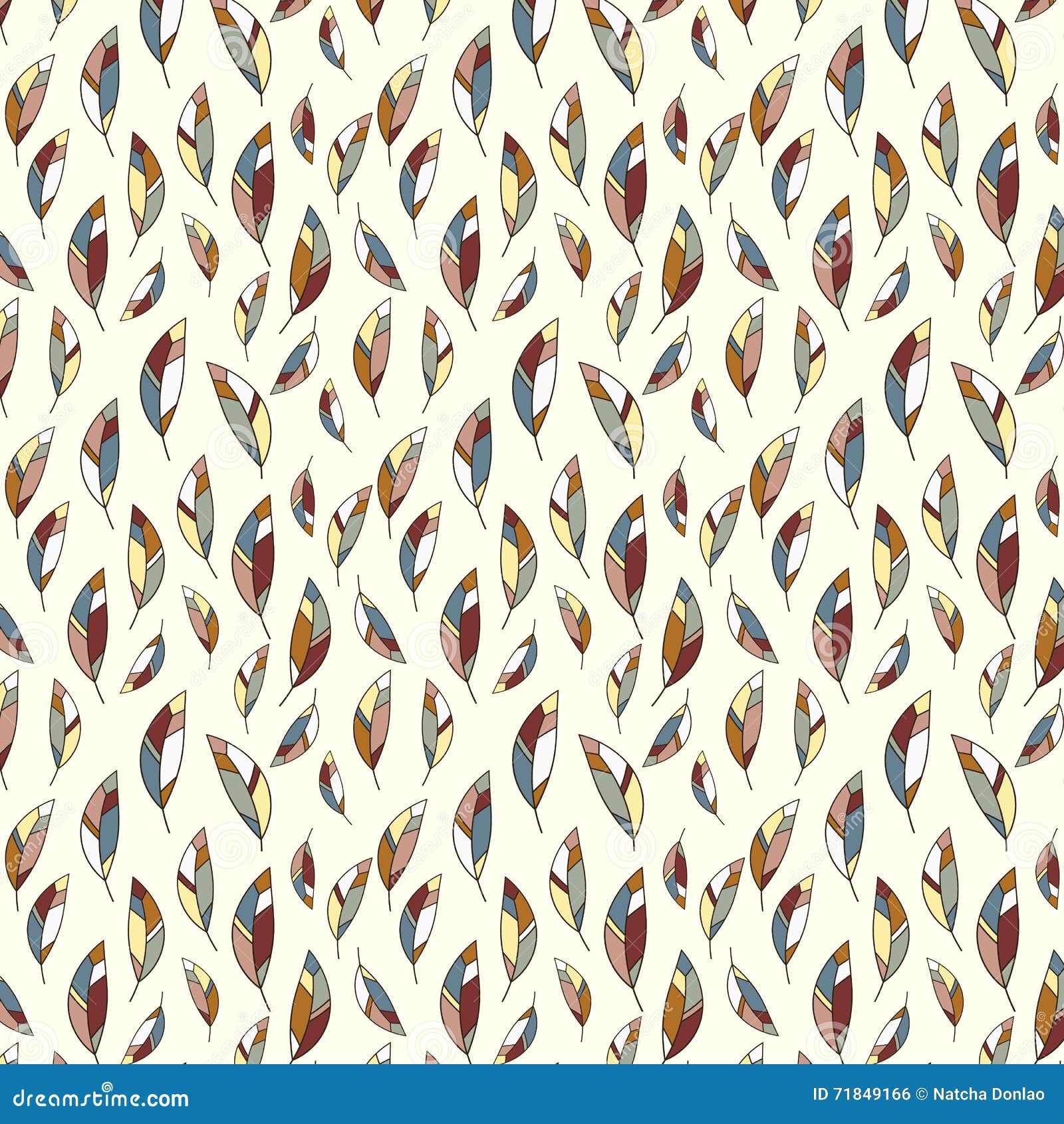 Feather Pattern Illustration Stock Illustration - Illustration of ...