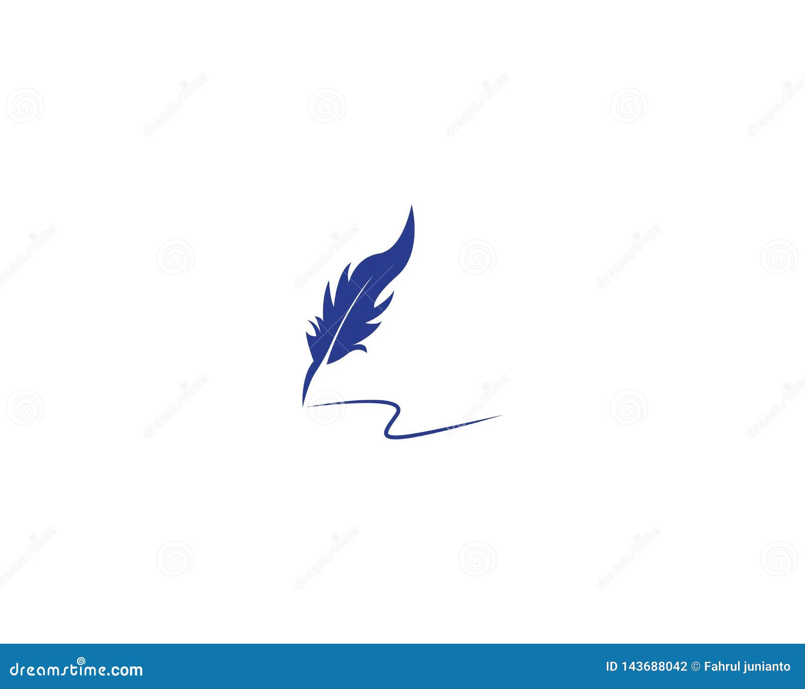 Feather Pen Icon and Symbol Stock Vector - Illustration of book ...