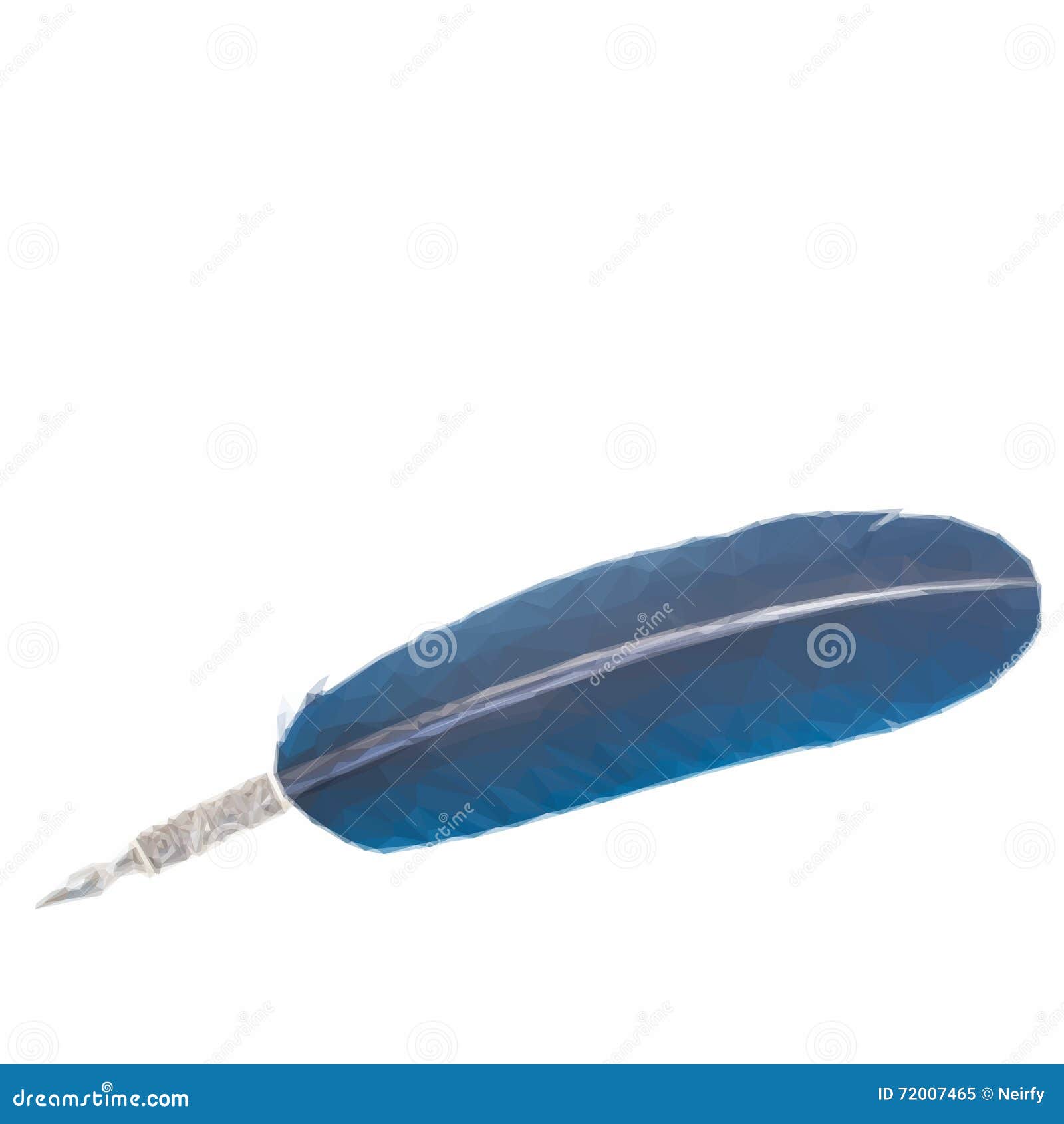 Feather pen stock vector. Illustration of handwriting - 72007465