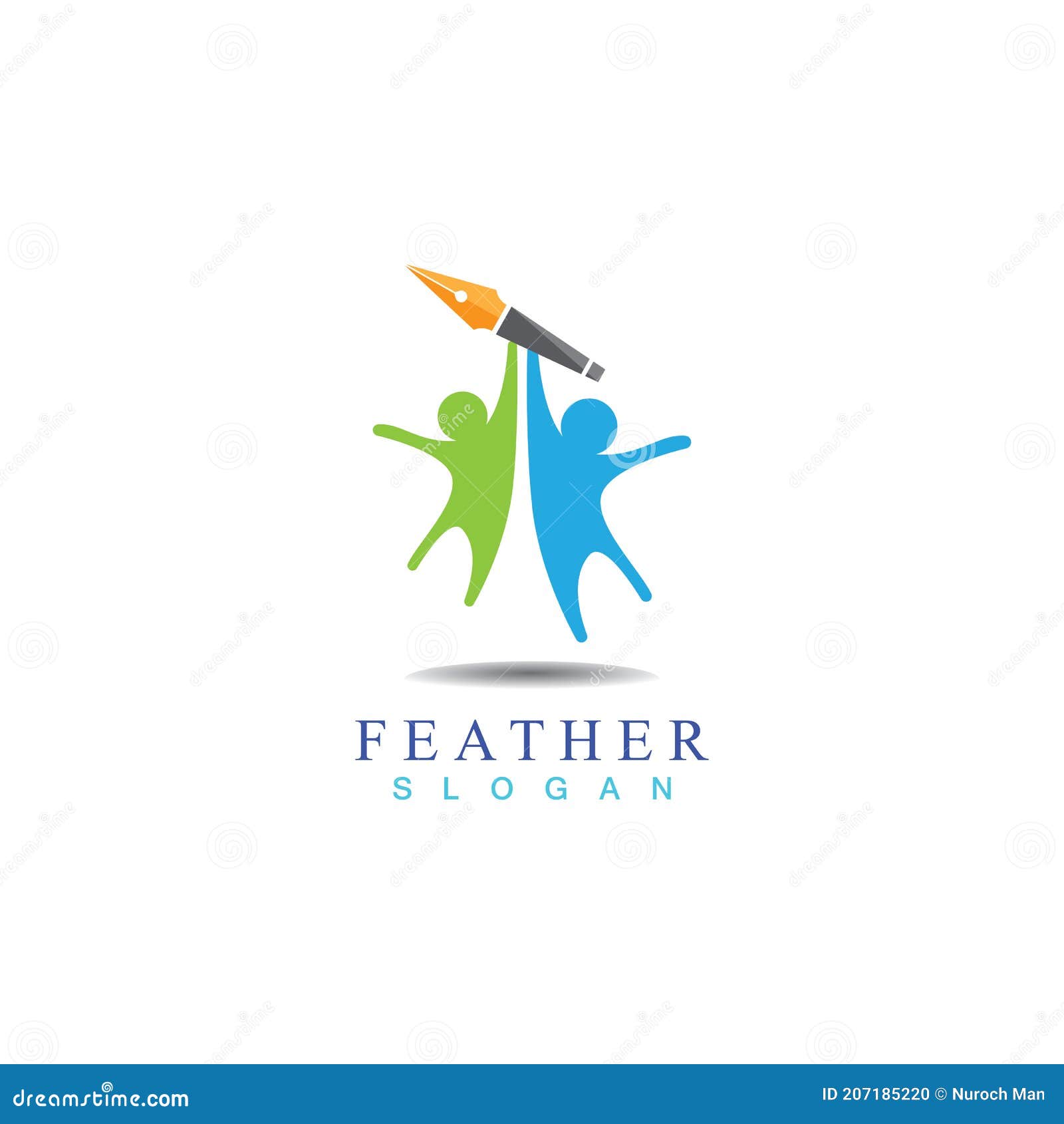 Feather Pen Write Logo Template, Design Vector, Emblem, Design Concept ...