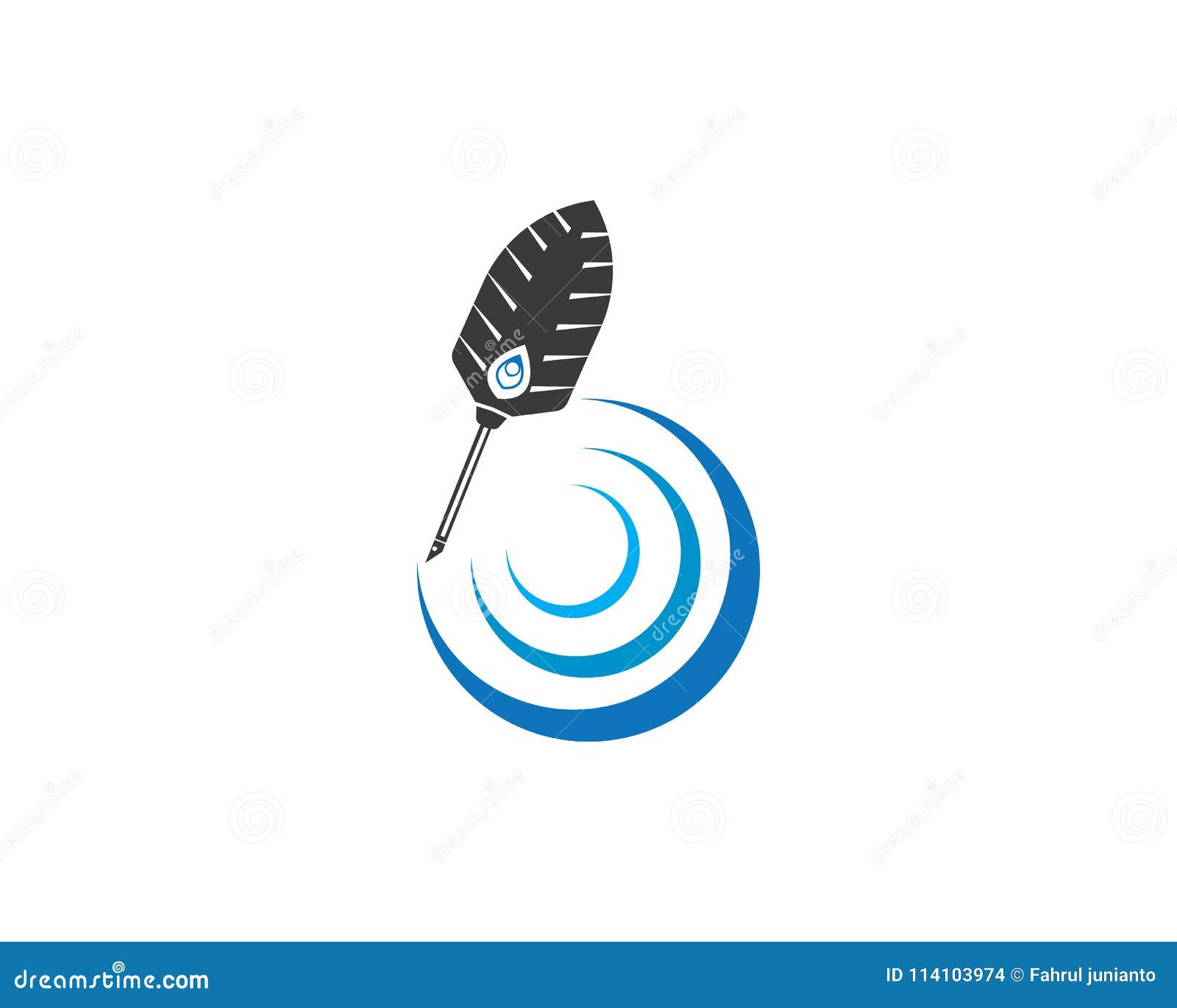 Feather Pen Write Sign Logo Stock Vector - Illustration of minutes ...