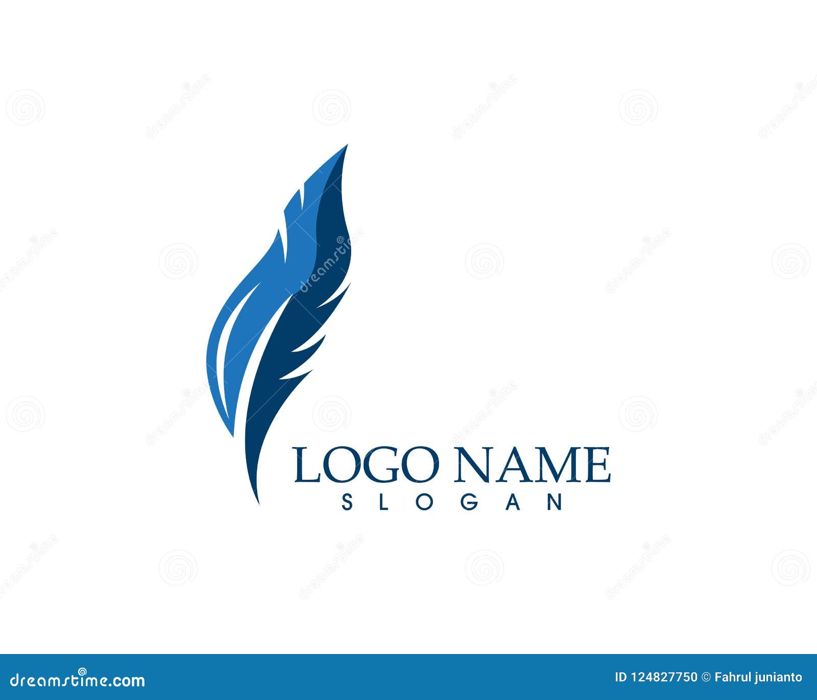 Feather Pen Write Sign Logo Stock Vector - Illustration of business ...