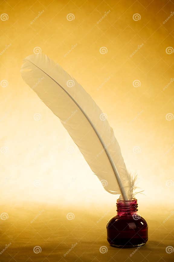 Feather Quill stock image. Image of quill, glass, backlit - 4396935