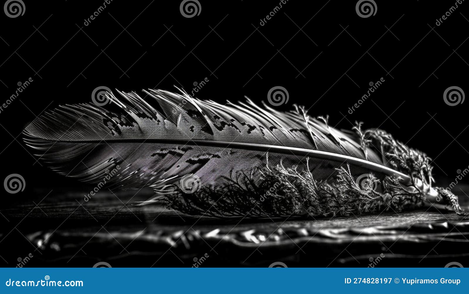 Feather S Fragile Pattern Displays Old Fashioned Elegance Generated by ...