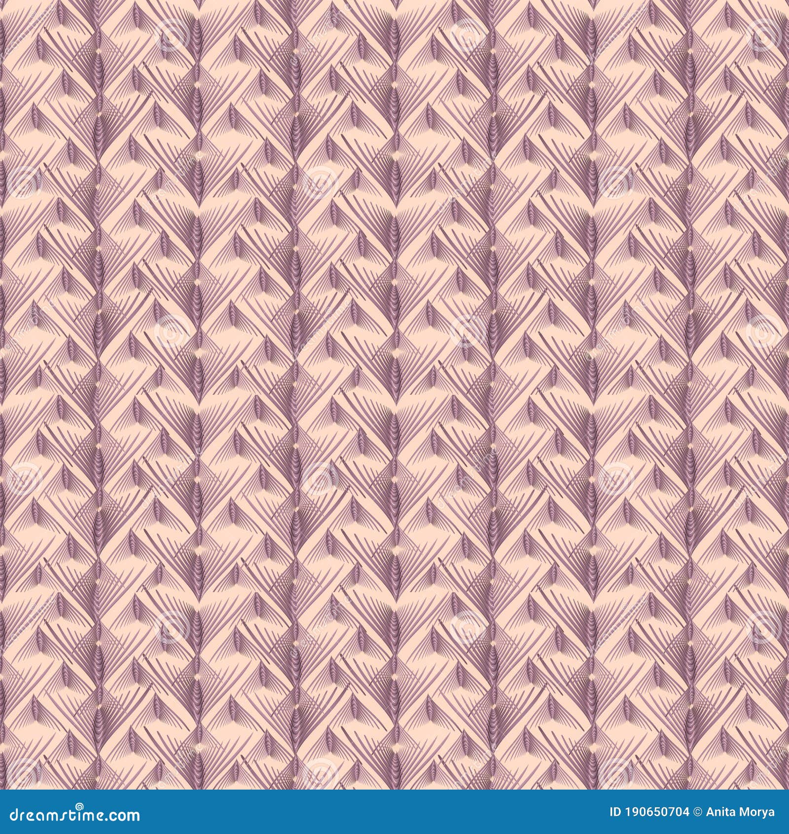 Feather Shaped Seamless Pattern Graphic Design Stock Illustration ...