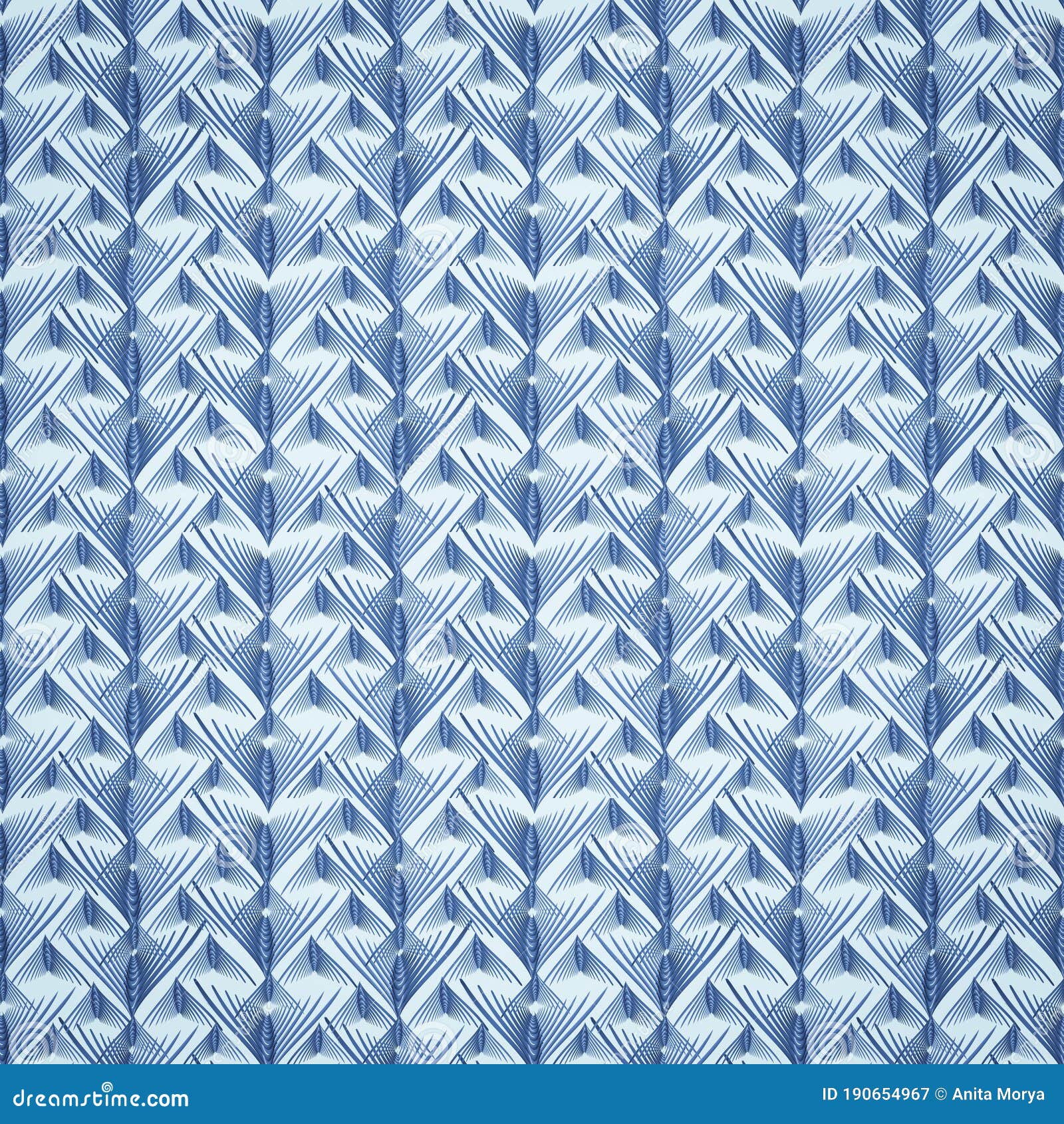Feather Shaped Seamless Pattern Graphic Design Stock Illustration ...