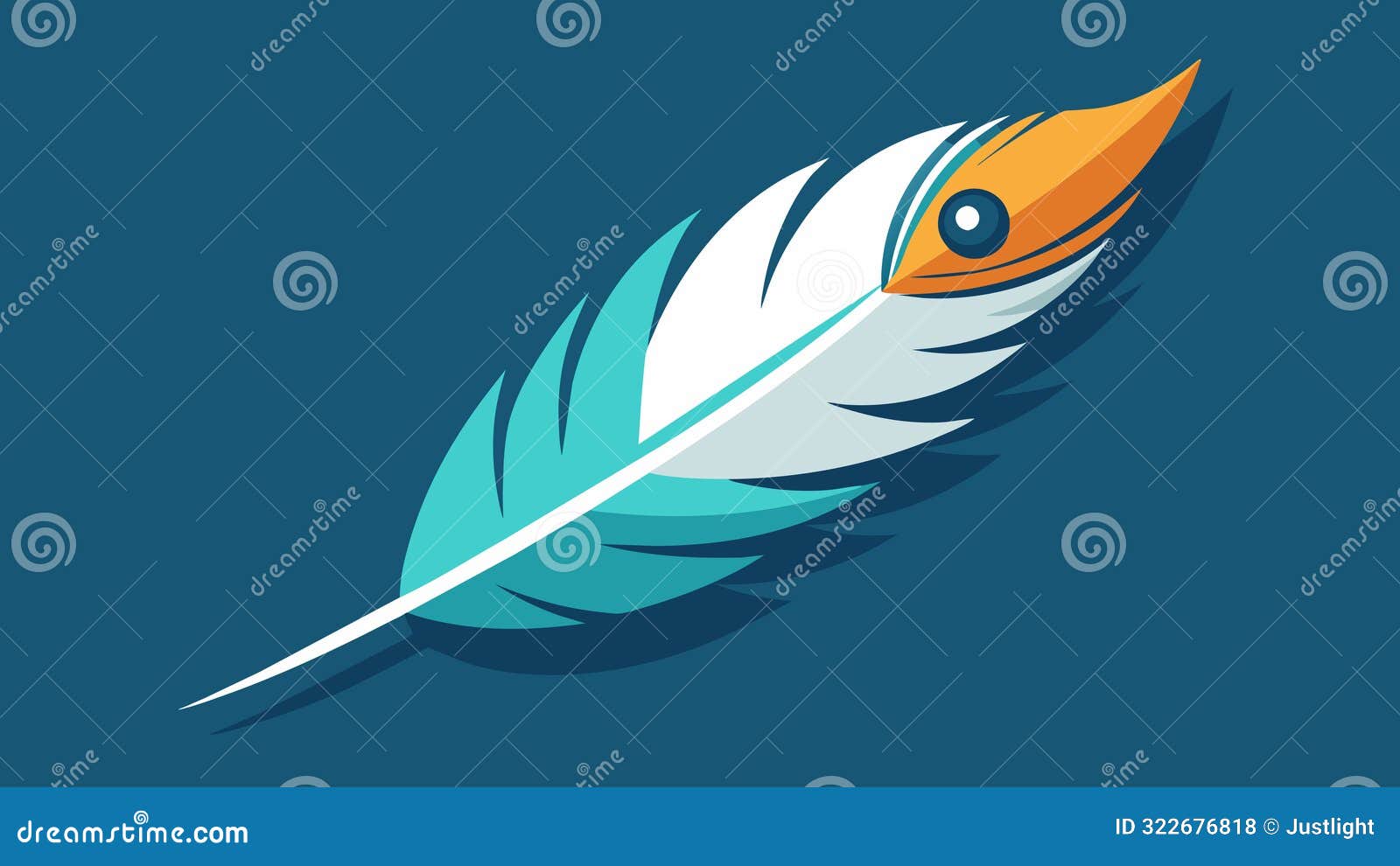 A Feather Symbolizing the Stoic Principle of Focusing on What is within ...